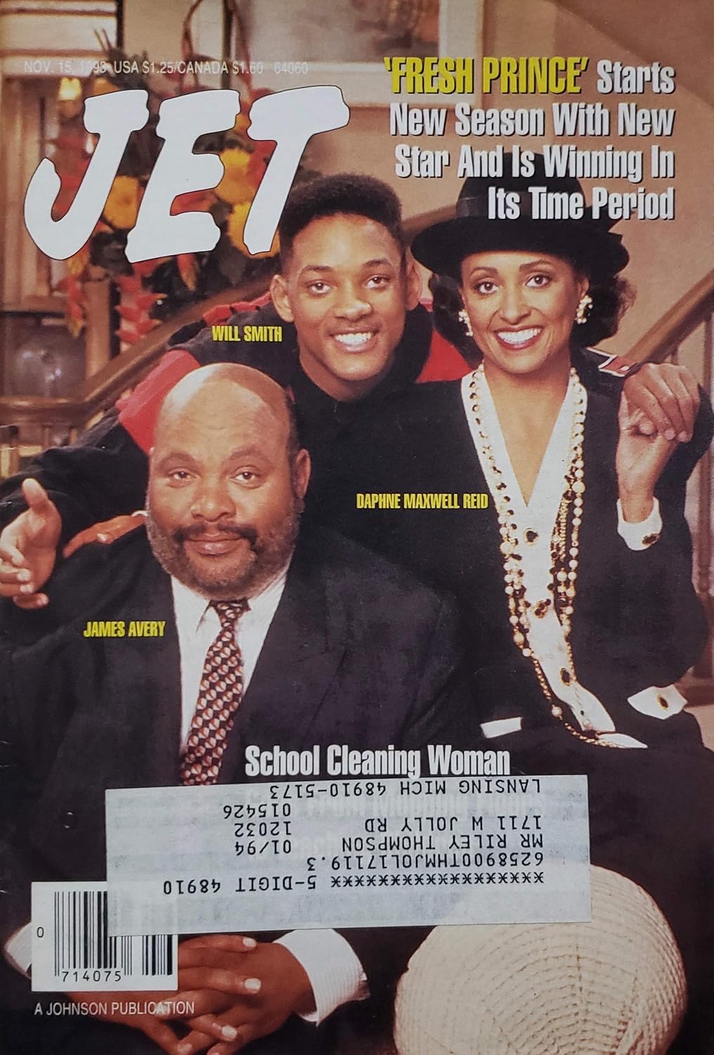 Jet Magazine November 15, 1993 * 'Fresh Prince' Starts New Season With ...