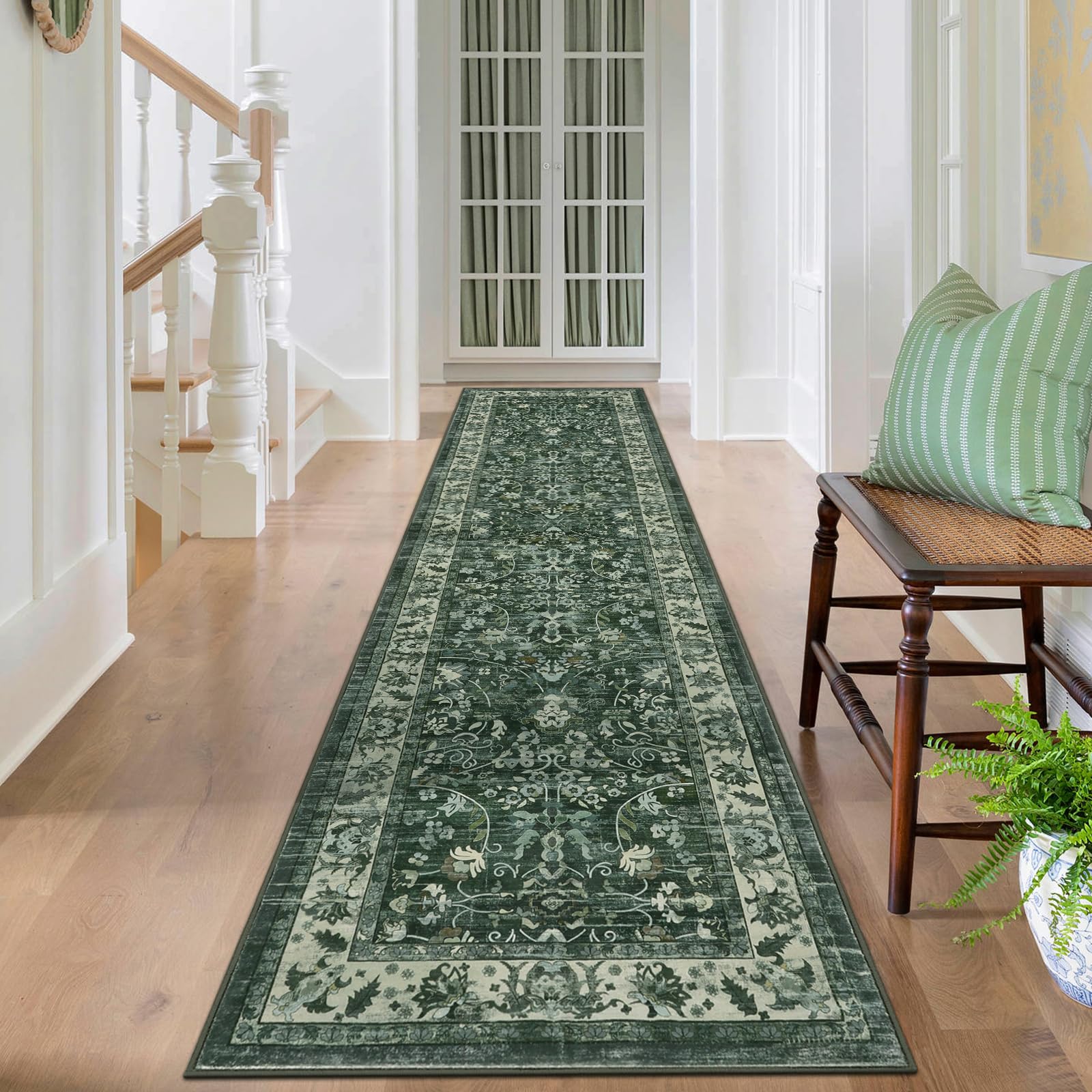 Amazon.com: LOKHOM Washable Runner Rug, 2x8 Non Slip Vintage Hallway ...