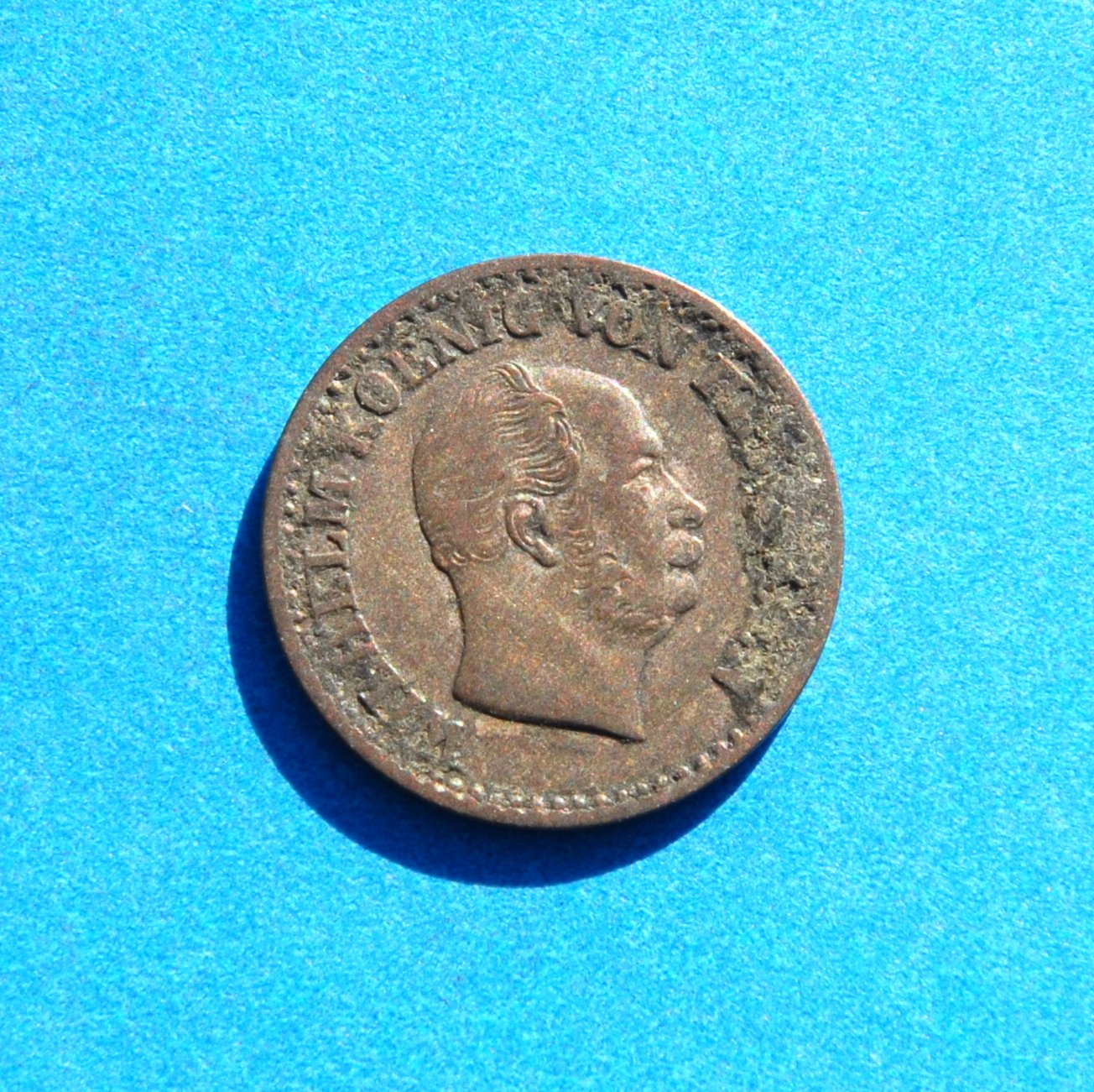 1863 DE German States Prussia 1 Silber Groschen Wilhelm I #1 Coin Very ...