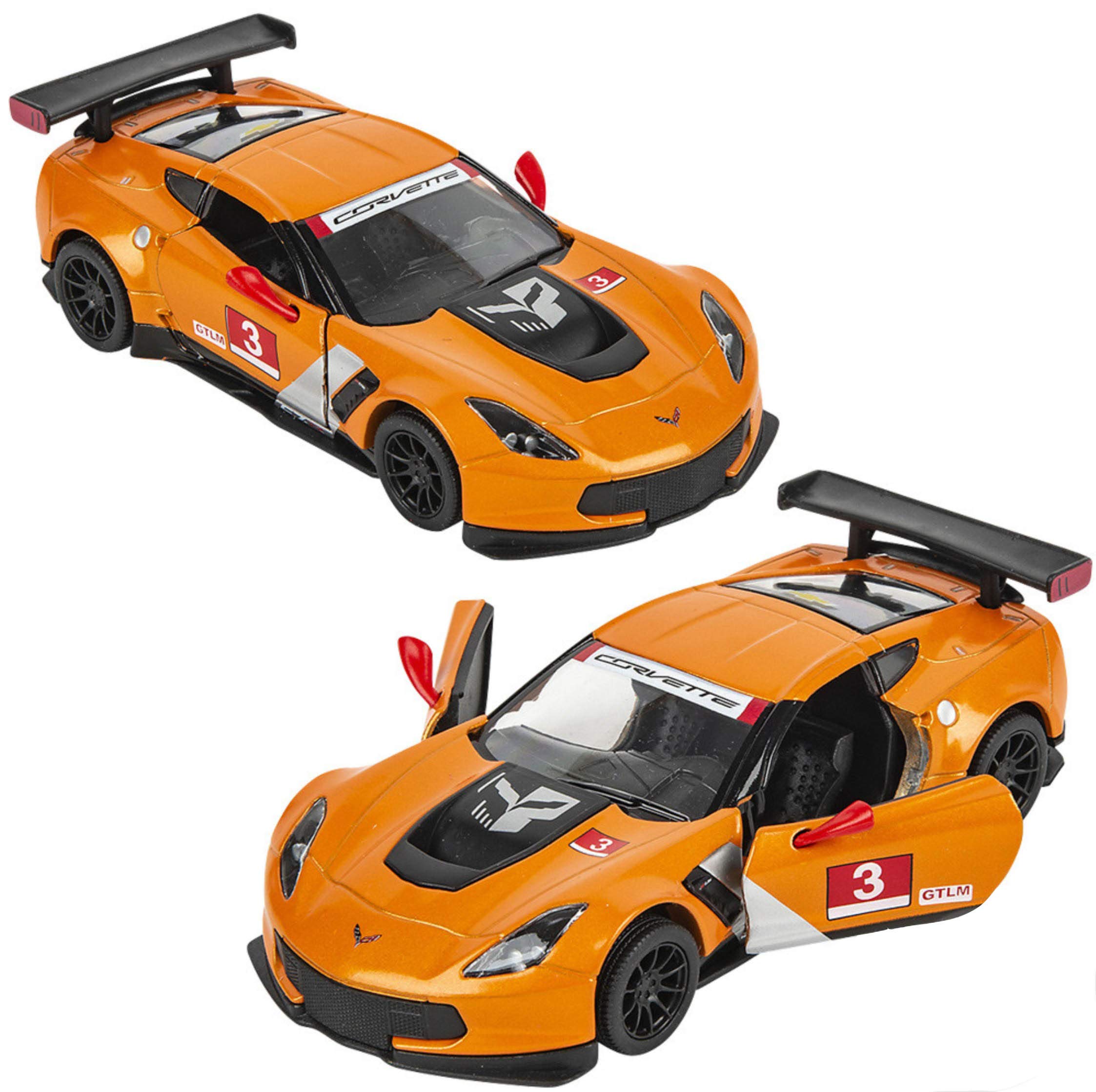 Buy Kinsmart 1:36 Scale Die-Cast Corvette C7.R Race Car with Openable ...