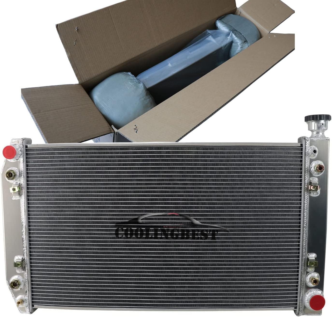 Amazon.com: COOLINGBEST CU622 28inch Aluminum Radiator 3 Row for 1988 ...