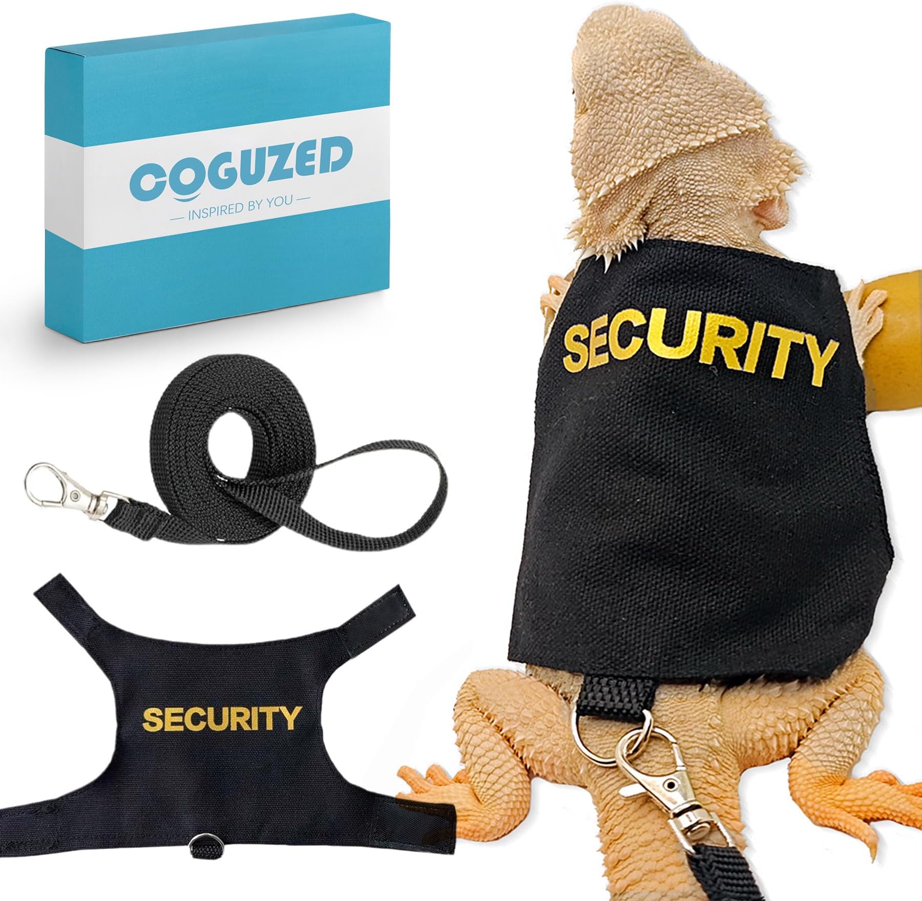 Amazon.com : CoguZed Bearded Dragon Harness and Leash Set, Escape Proof ...