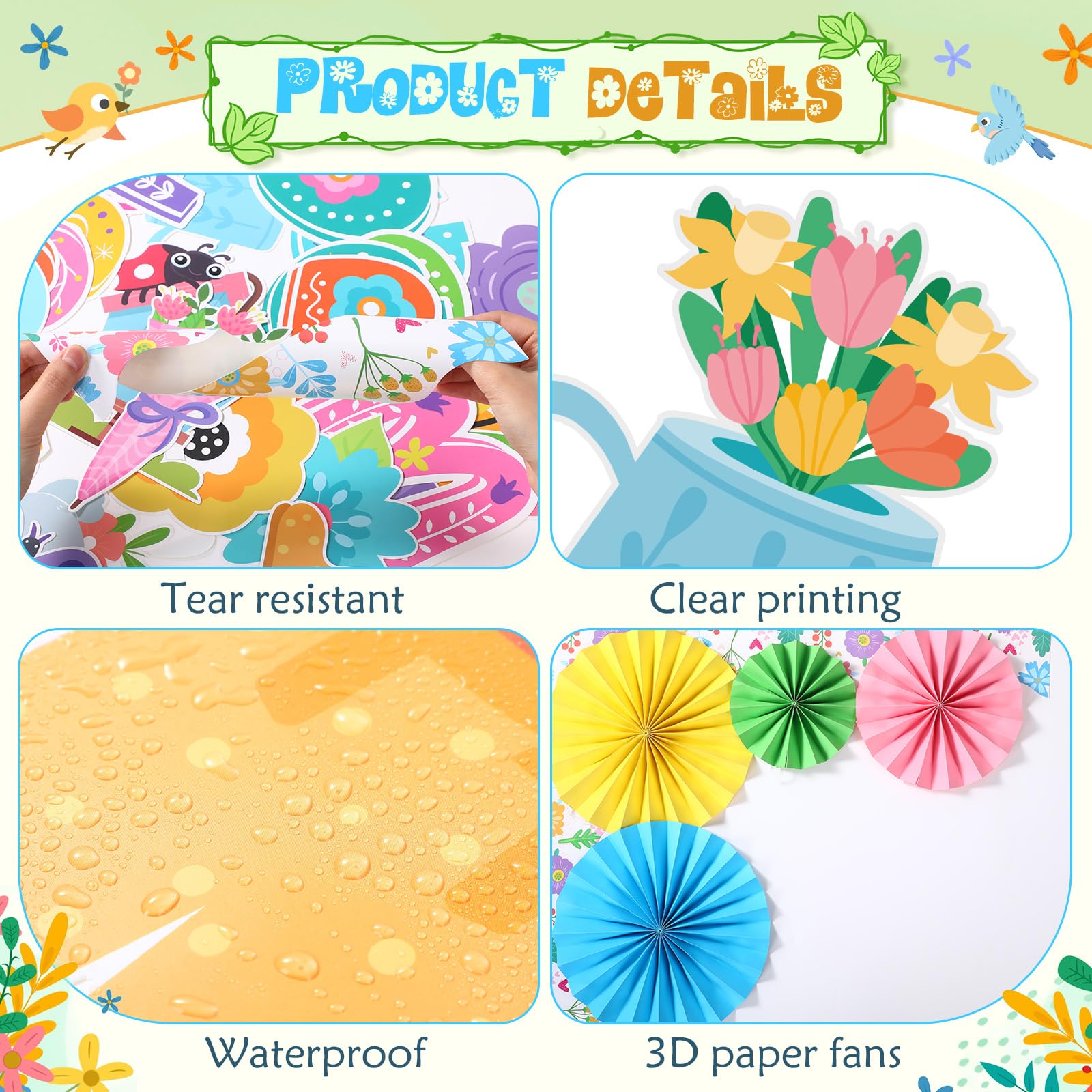 Snapklik.com : Eersida Spring Easter Bulletin Board Decorations