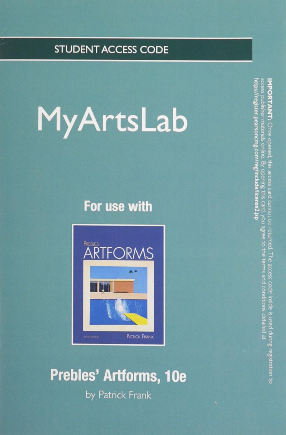 Prebles' Artforms MyArtsLab Access Code: Frank, Patrick L., Preble ...