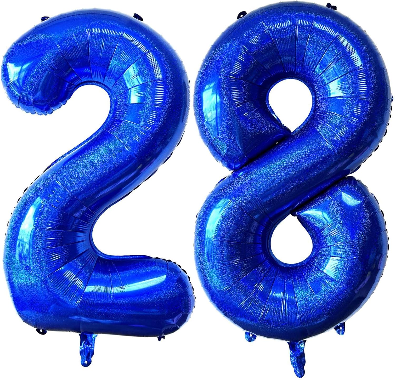 Amazon.com: Blue 28 Number Balloons 40 Inch Giant Laser Navy Blue 28 ...