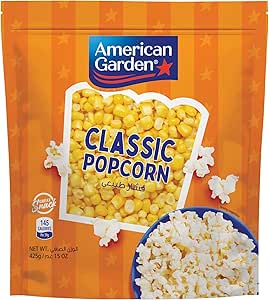 American Garden Classic Popcorn, Popcorn Kernels, Gluten-Free, 425g ...