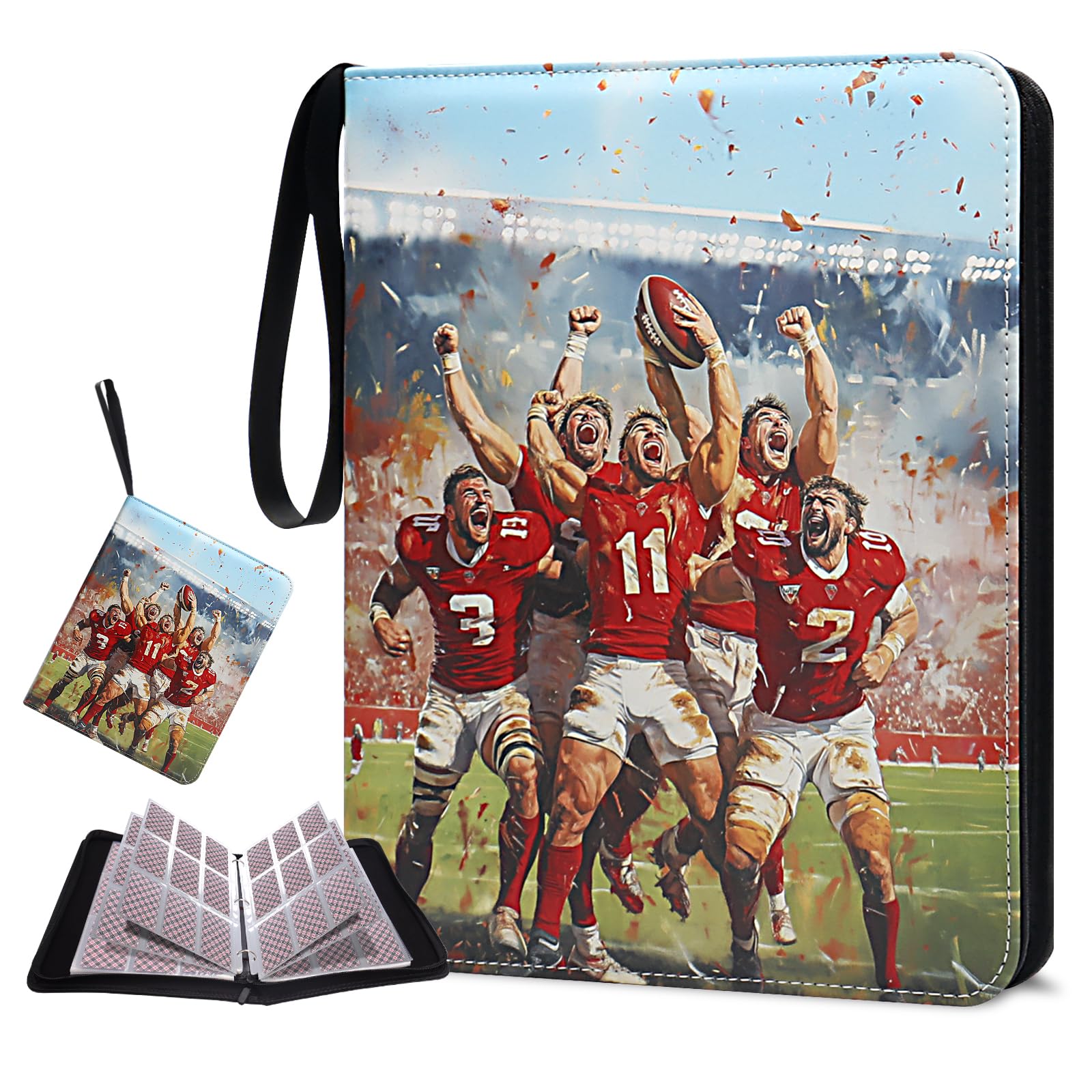 Amazon.com: Football Card Binder 900 Pocket, HYMENEX Trading Card ...