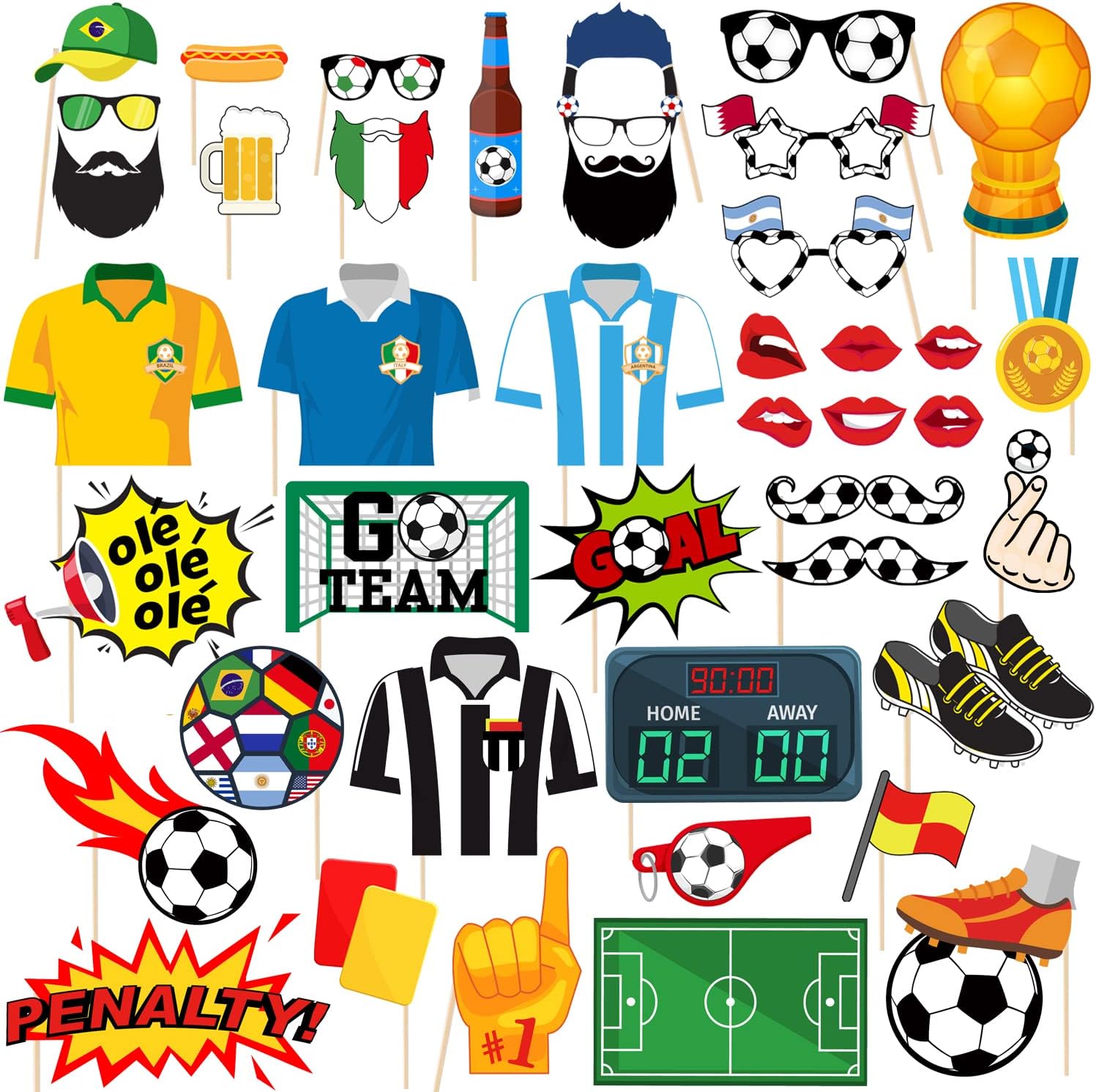 Amazon.com: Littleloverly Qatar 2022 Soccer World Tournament Football ...