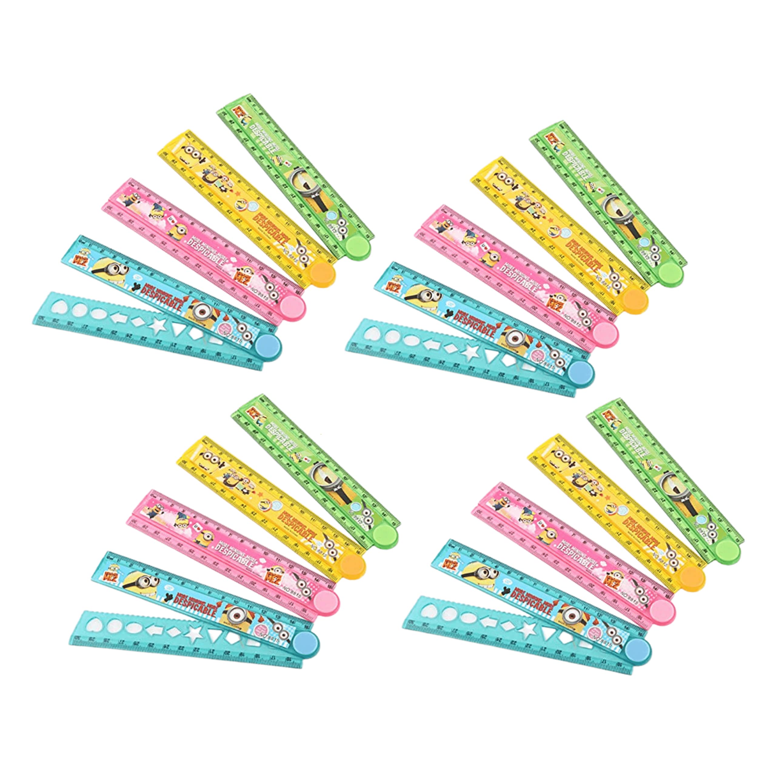 Sloies Plastic Folding Ruler Scale with Multiple Design Cartoon Design ...