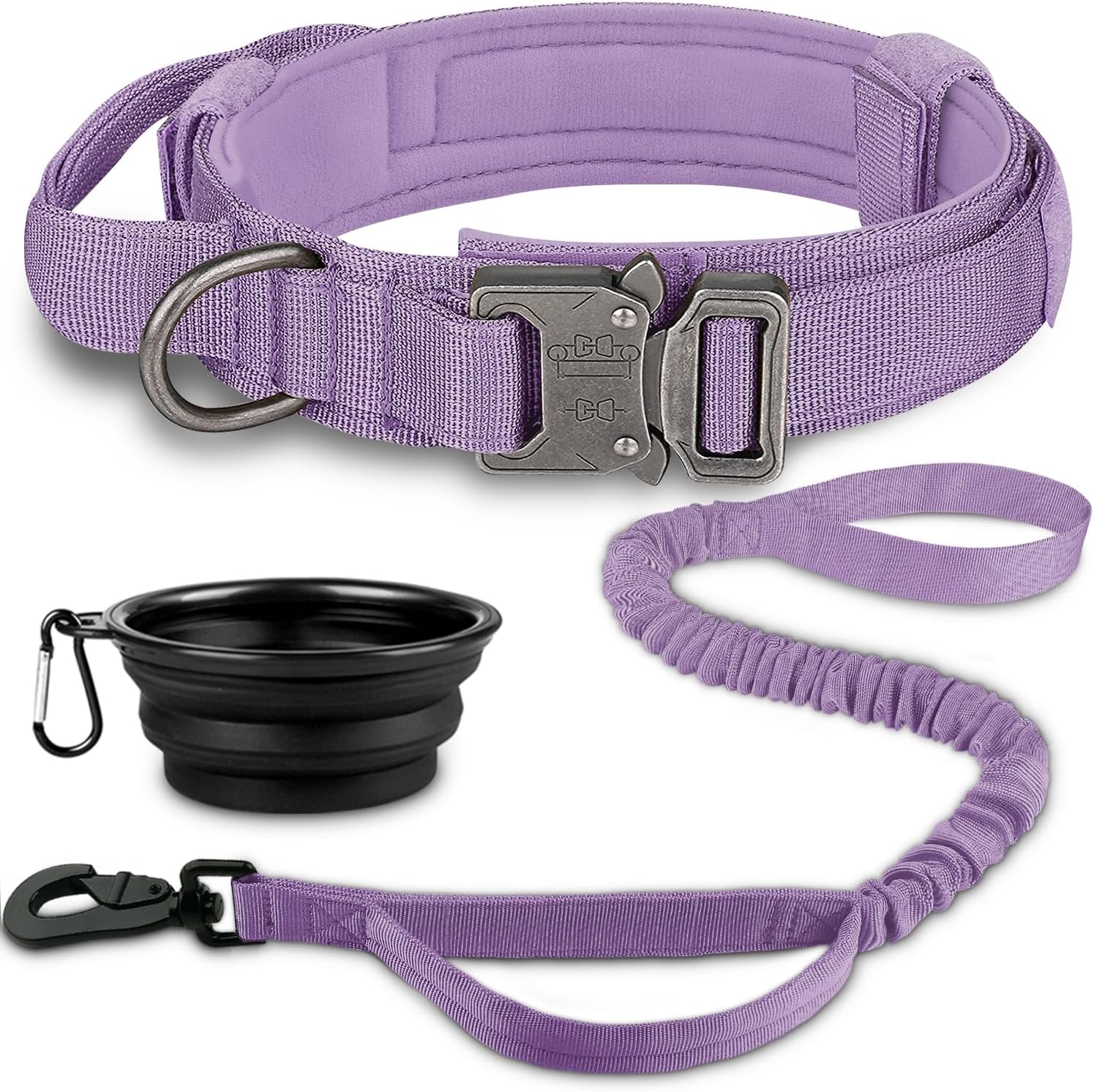 Amazon.com : COOYOO Dog Collar,3 Piece Set Tactical Dog Collar, Adjustable Military Training ...