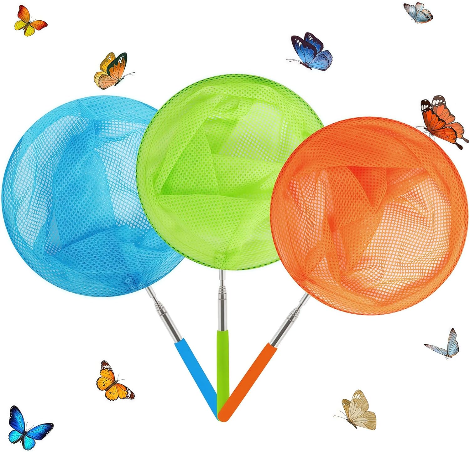 Amazon.com: Skrtuan Kids Telescopic Butterfly Fishing Nets Great for ...
