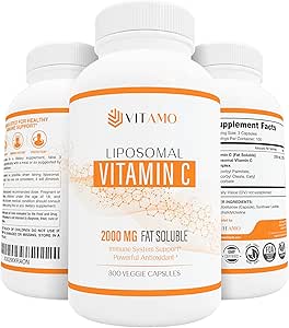 Amazon.com: Vitamina C liposomal de 2000 mg | Sistema de entrega superior | 300 cápsulas de ...