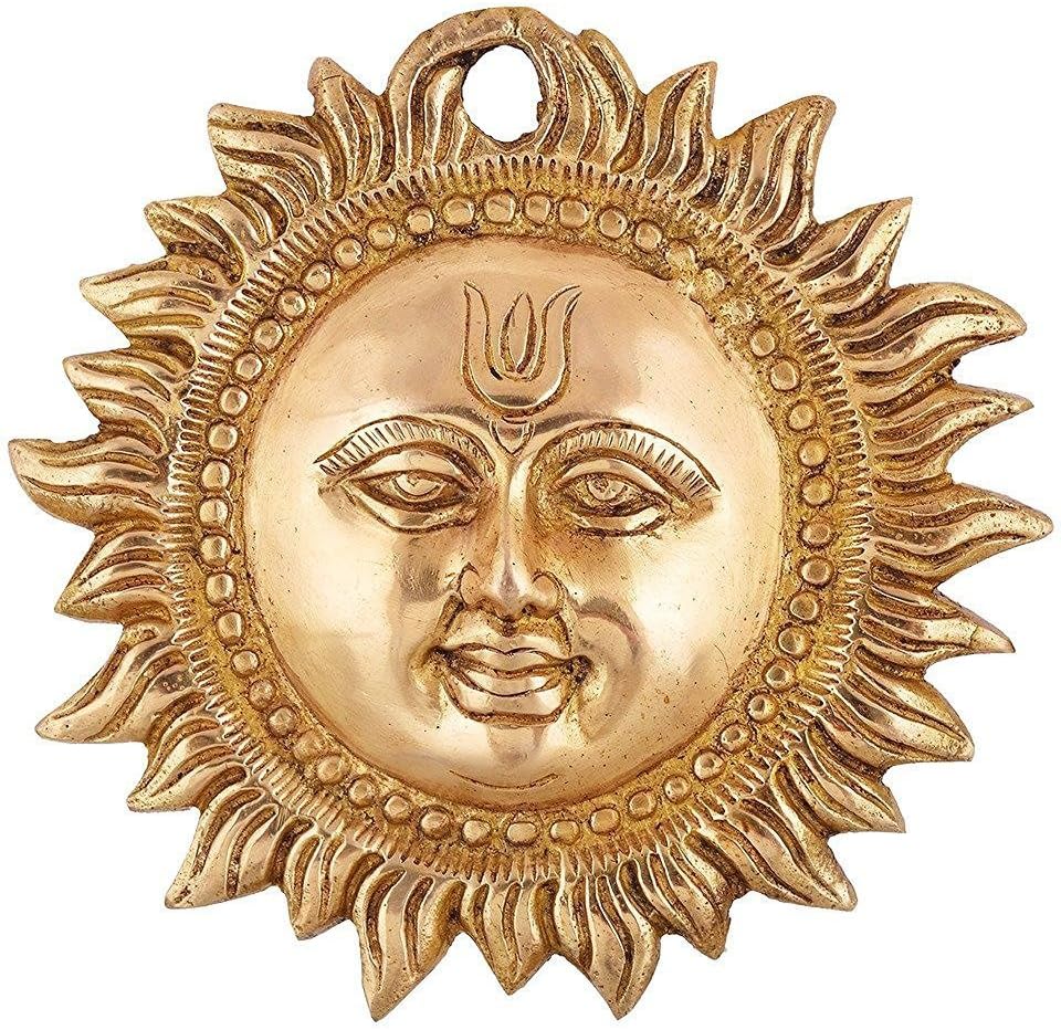 Buy AONA Sun Beautiful Sun (Surya) Face Murti Idol Statue Sculpture ...