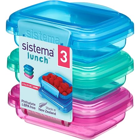Amazon.com: Sistema To Go Collection Yogurt Food Storage Containers ...