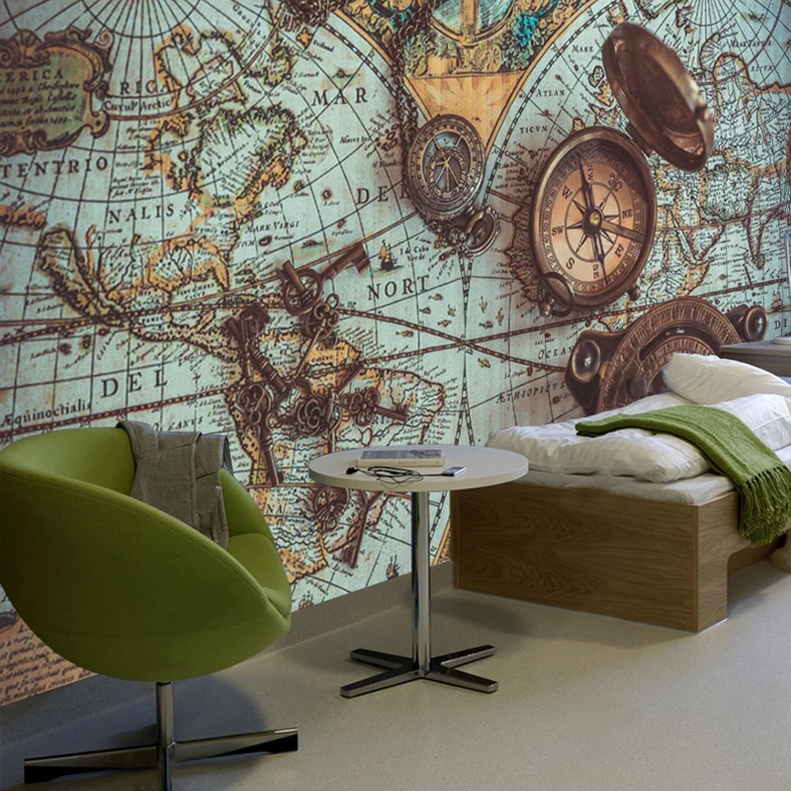 Vinilo Adhesivo Para Pared Con Mapa Del Mundo Vinilo De Pared
