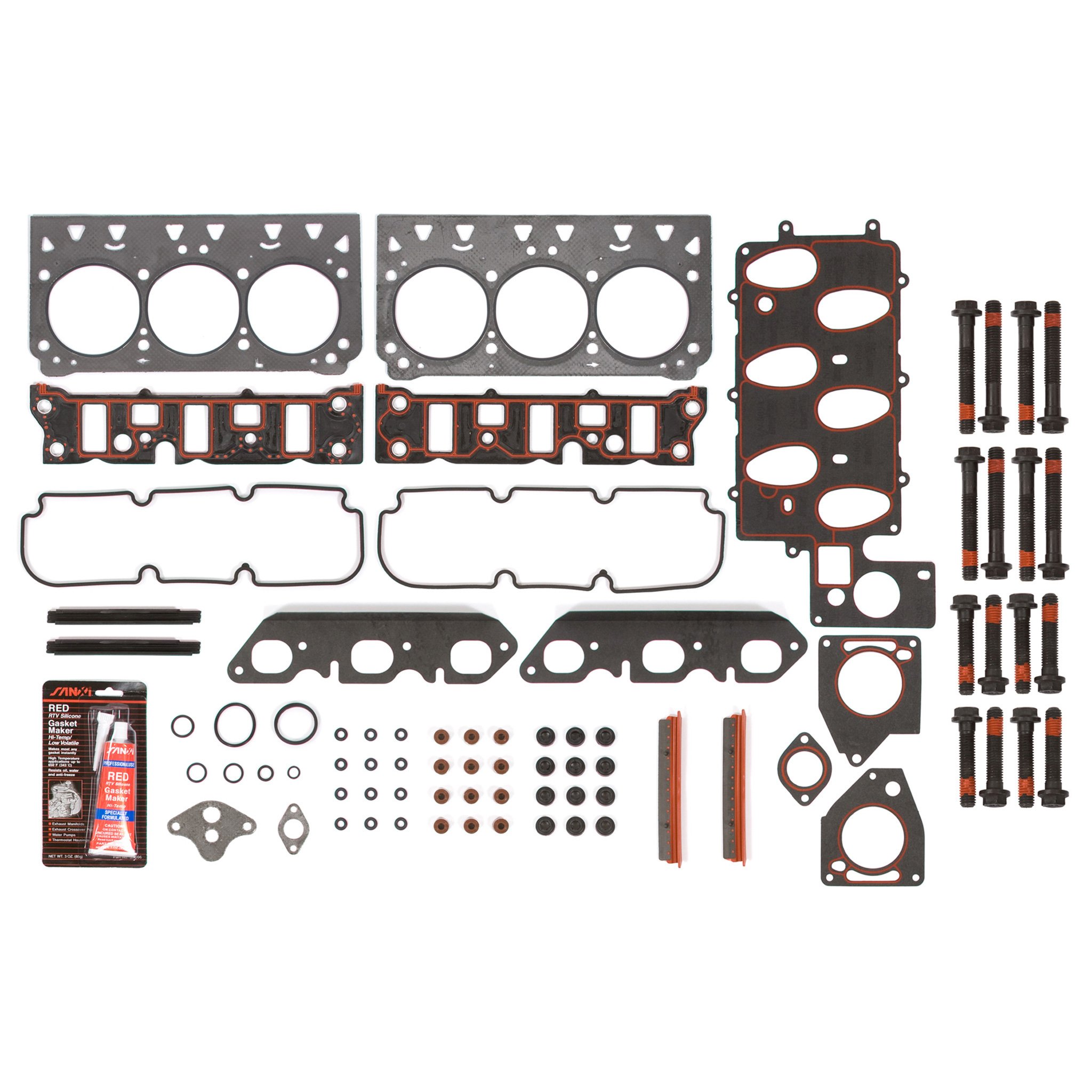 Amazon.com: Evergreen HSHB8-10438 Cylinder Head Gasket Set Head Bolt ...