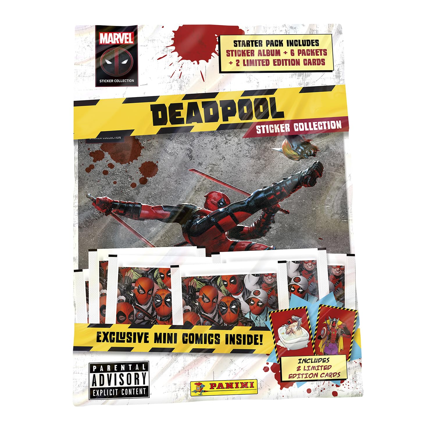 Marvel Deadpool Sticker Collection - Starter Pack : Amazon.co.uk: Home ...