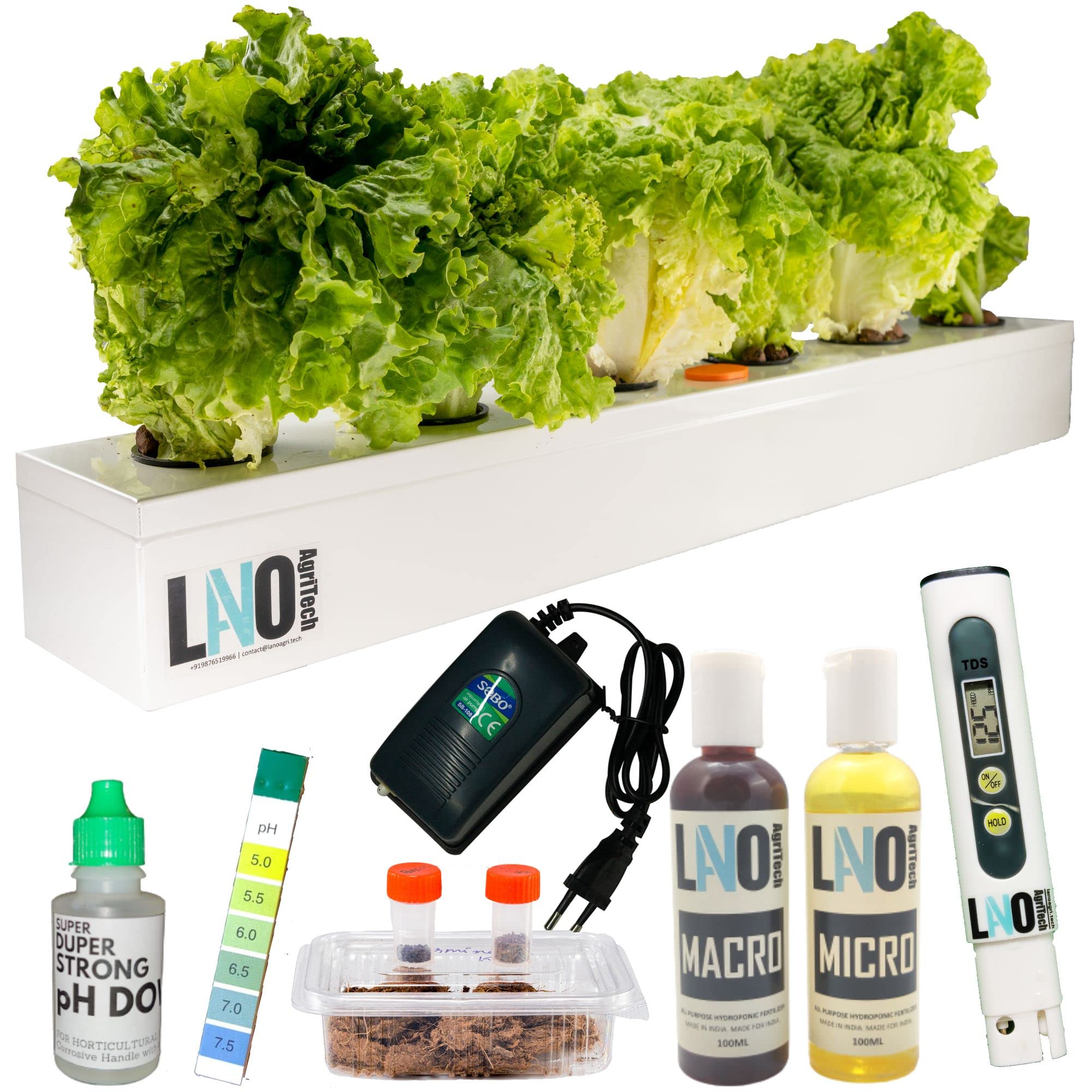 Lano Agritech 11 Plant Hydroponic Kit For Smart Home Smart | Desertcart ...