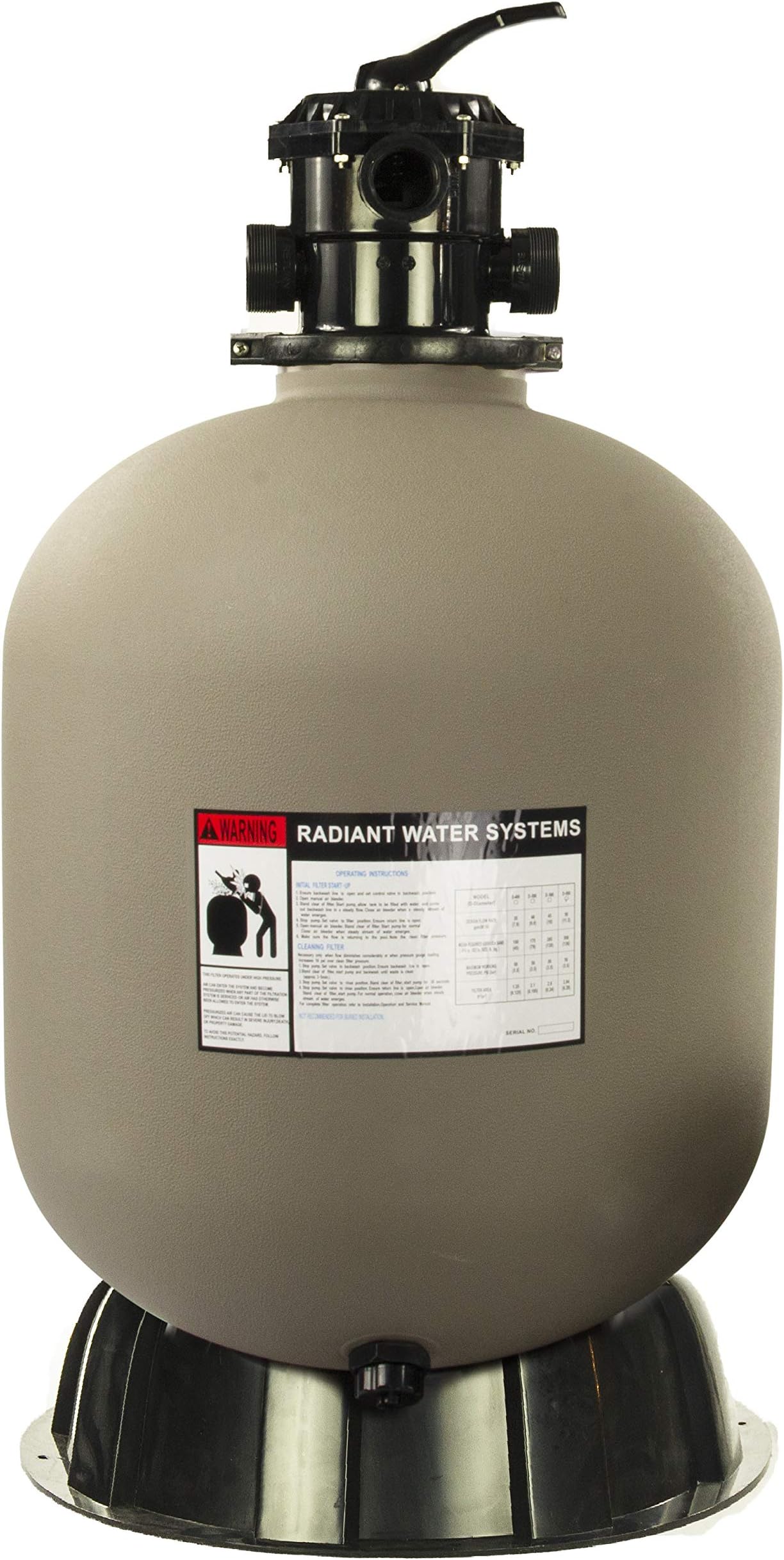 Amazon.com : XtremepowerUS 19" Above Inground Swimming Pool Sand Filter ...