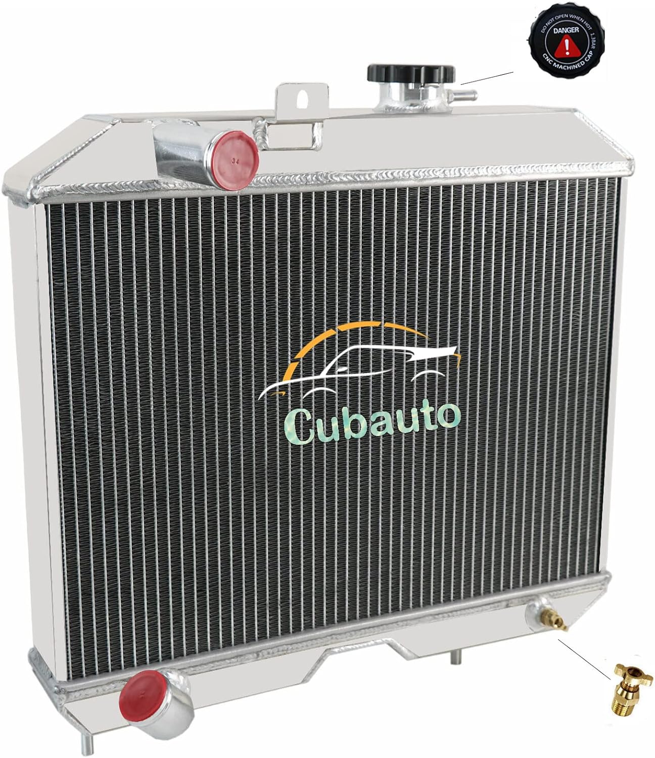 Amazon.com: Cubauto Aluminum Radiator for 1943-1952 1949 Jeep Willys ...