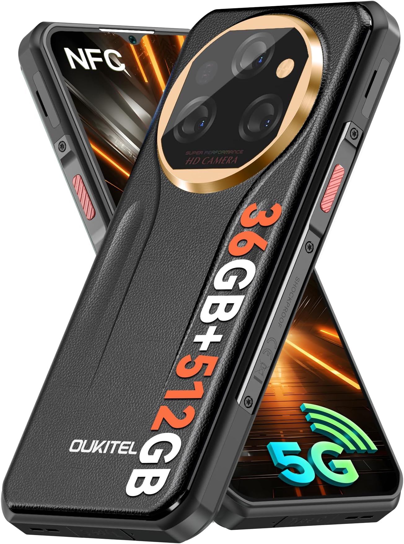 Amazon.com: OUKITEL WP100 Titan Rugged Smartphone 5G - 33000mAh Rugged ...