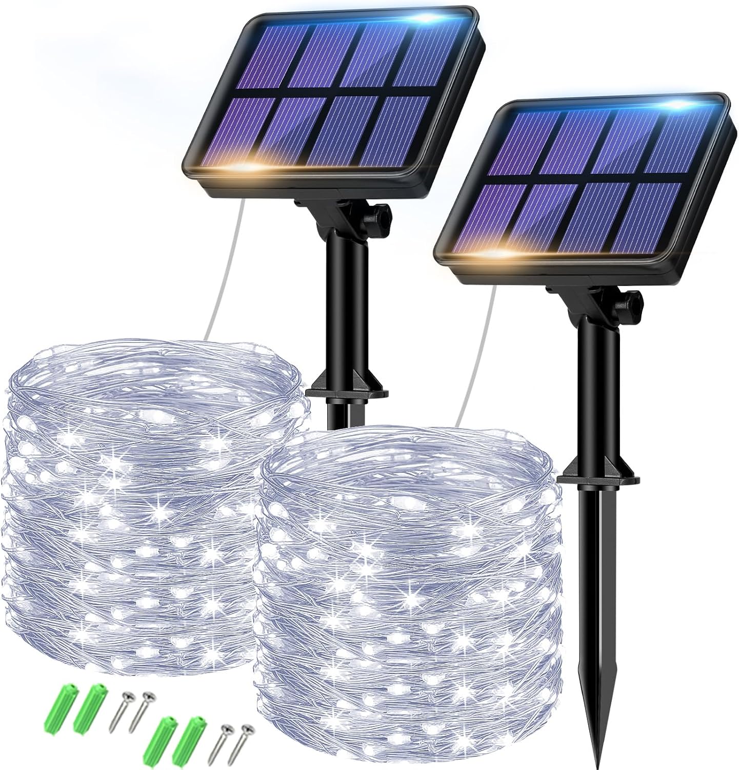 btfarm Solar Fairy Lights Outdoor, 2 x 8 m 80 LED Solar Fairy Lights ...