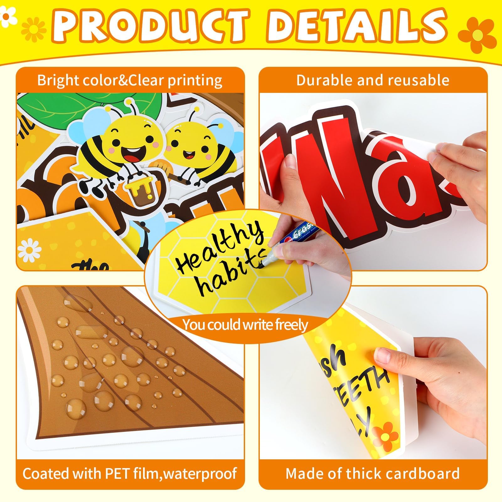 Snapklik.com : Ways To Bee Healthy Bulletin Board For Classroom ...