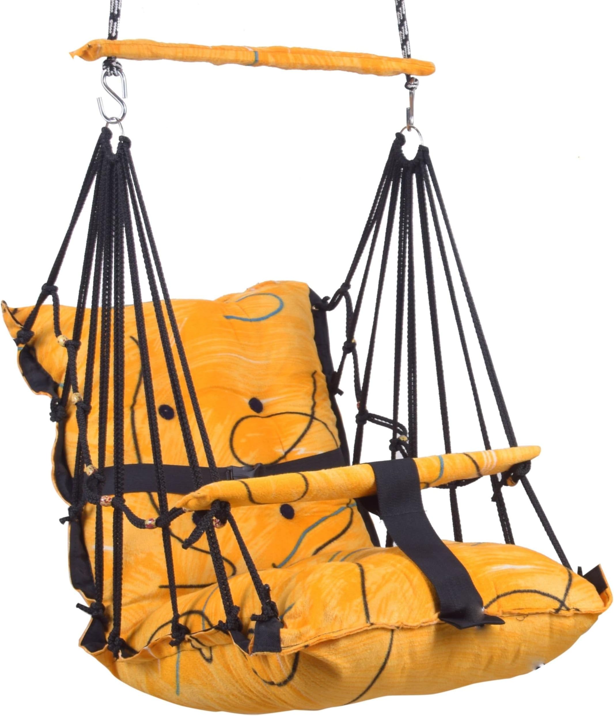 ToyaFox® Cotton Hanging Cradle for Baby Swing for Kids 1-5 Years with ...