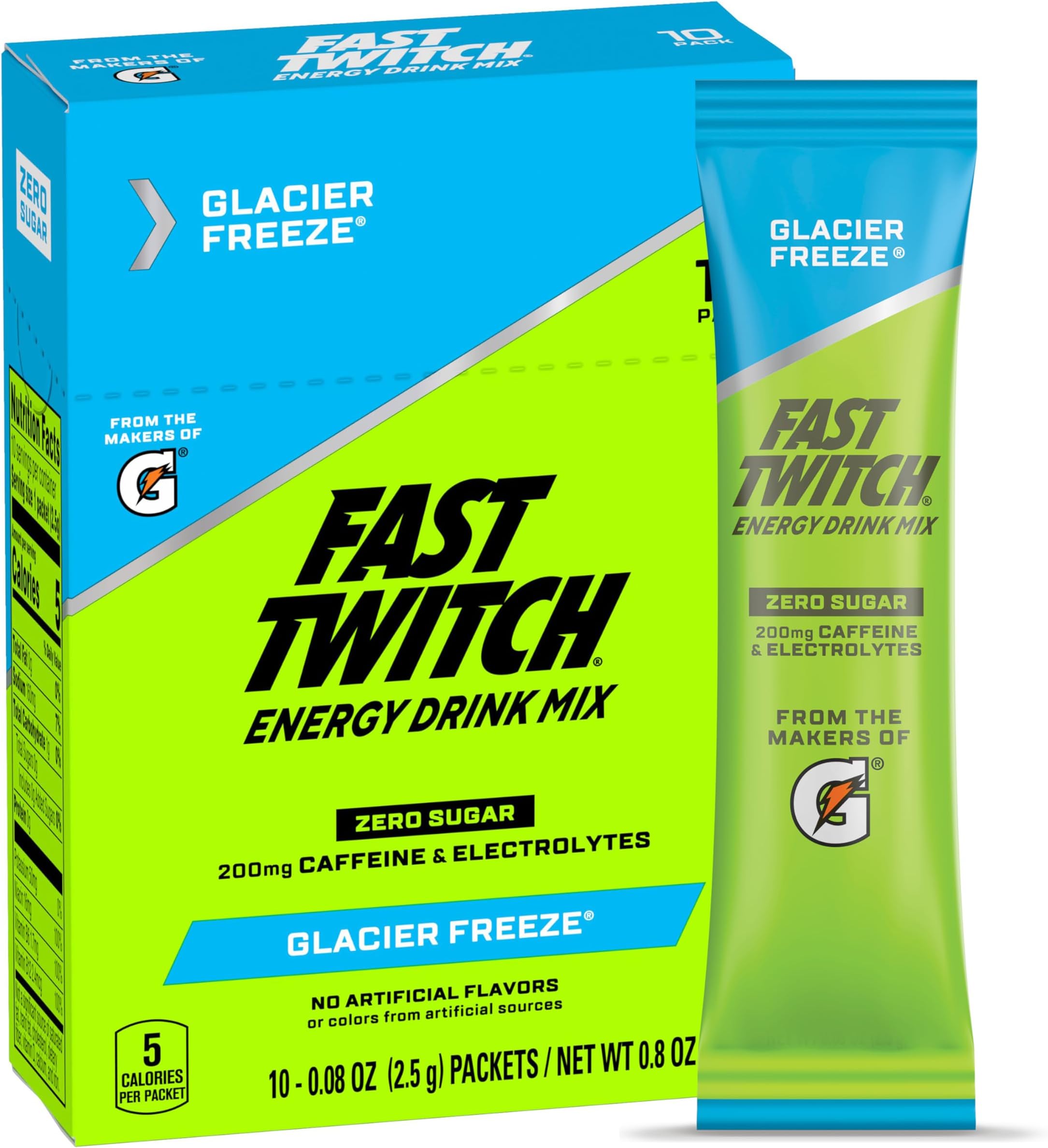 Amazon.com: Fast Twitch Energy Drink Mix from Gatorade Powder Sticks ...