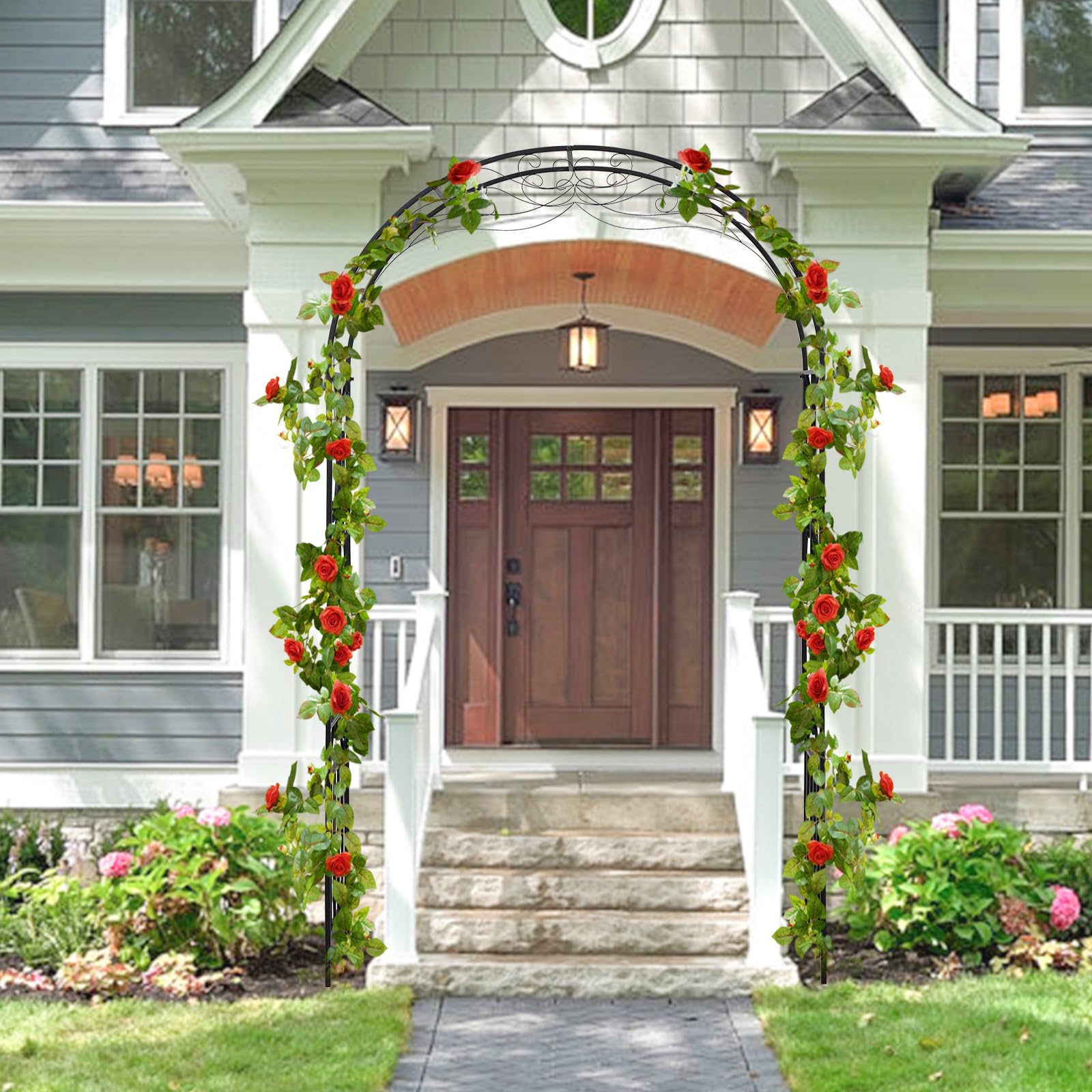 Front Entry Trellis Cenadinz 7 Ft. Beautiful And Practical Fir Wood