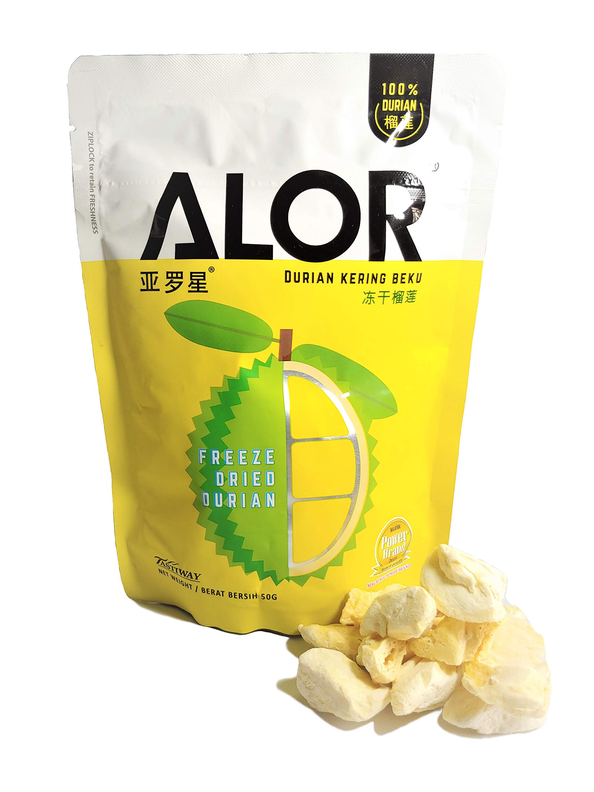 Buy ALOR freeze dried Durian fruit Malaysia snacks 100% Natural fruit ...