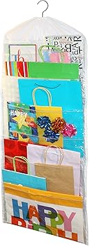 Amazon.com: Gift Bag Organizer - Storage for Gift Bags, Bows, Ribbon ...
