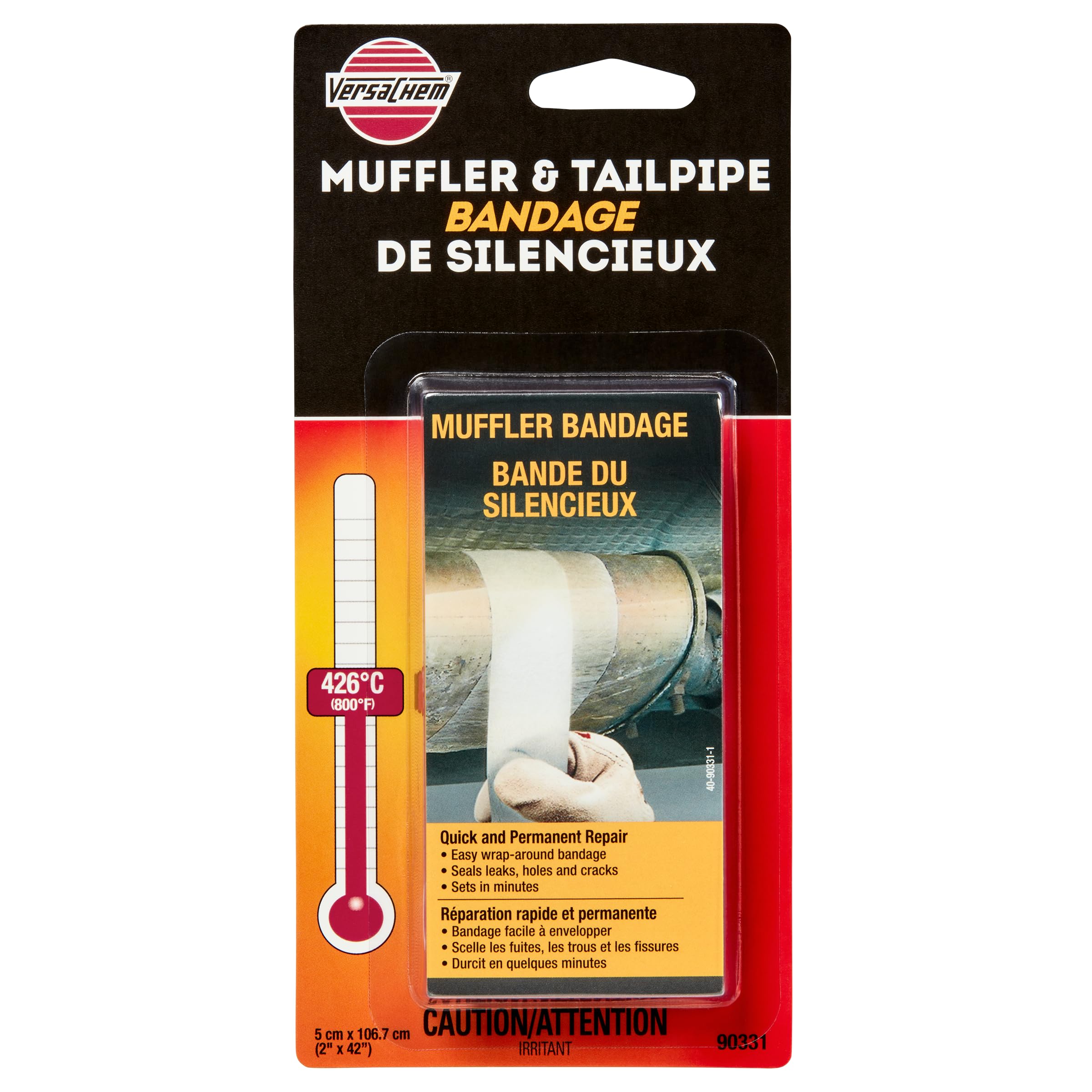Permatex VersaChem Muffler & Tailpipe Bandage, 2" x 42" Tape 90331 ...