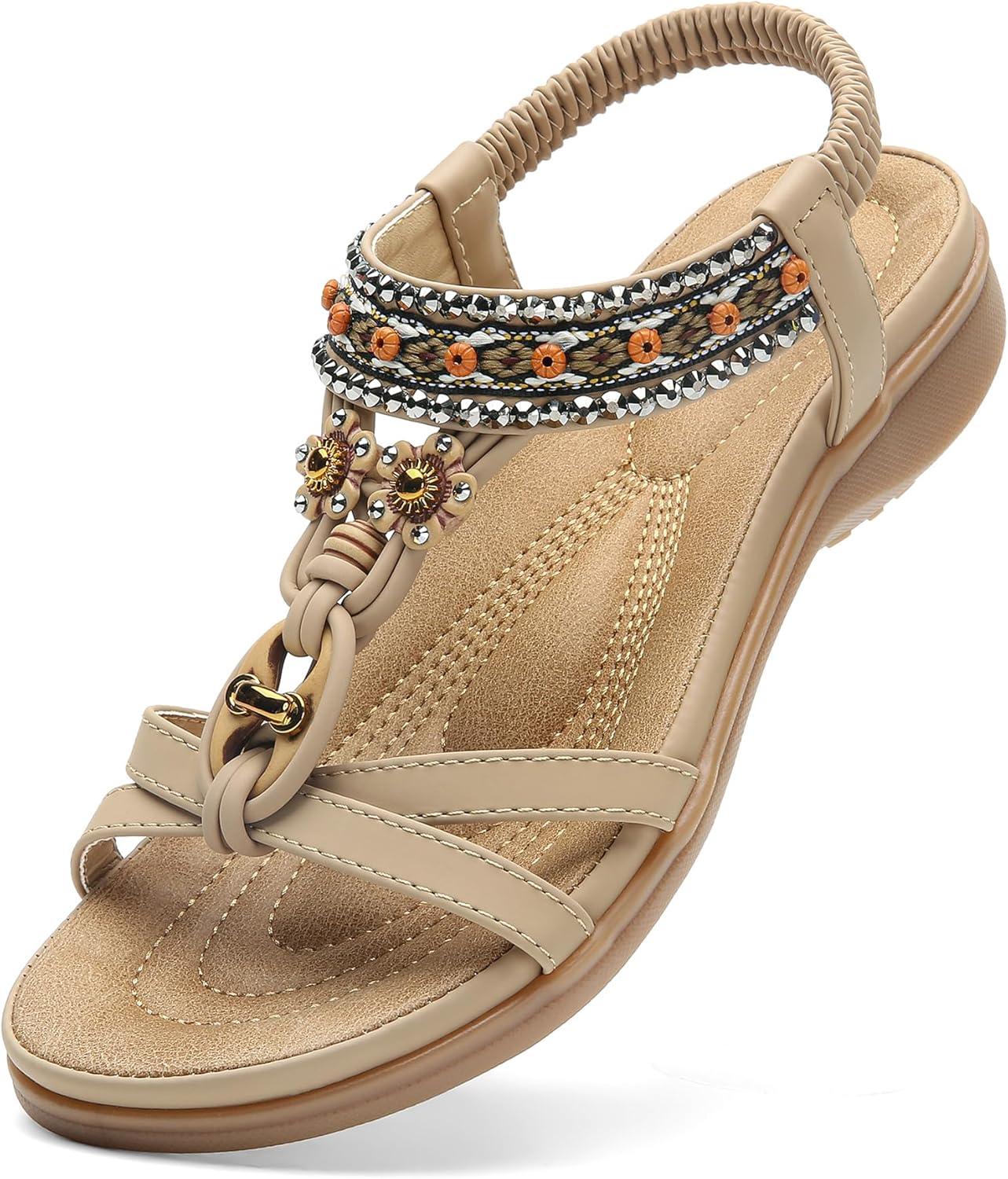 Amazon.com | Littleplum Womens Sandals Arch Support Summer Beach ...