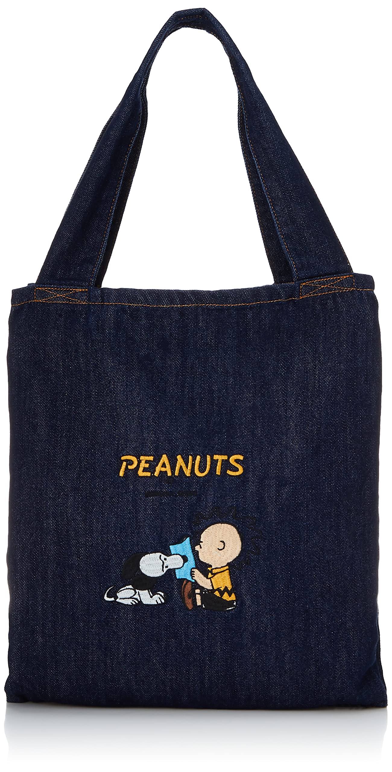 Amazon | [ROOTOTE] SNOOPY スヌーピー 刺繍 トートバッグ IP Tube デニム Peanuts-7R 8265 ...
