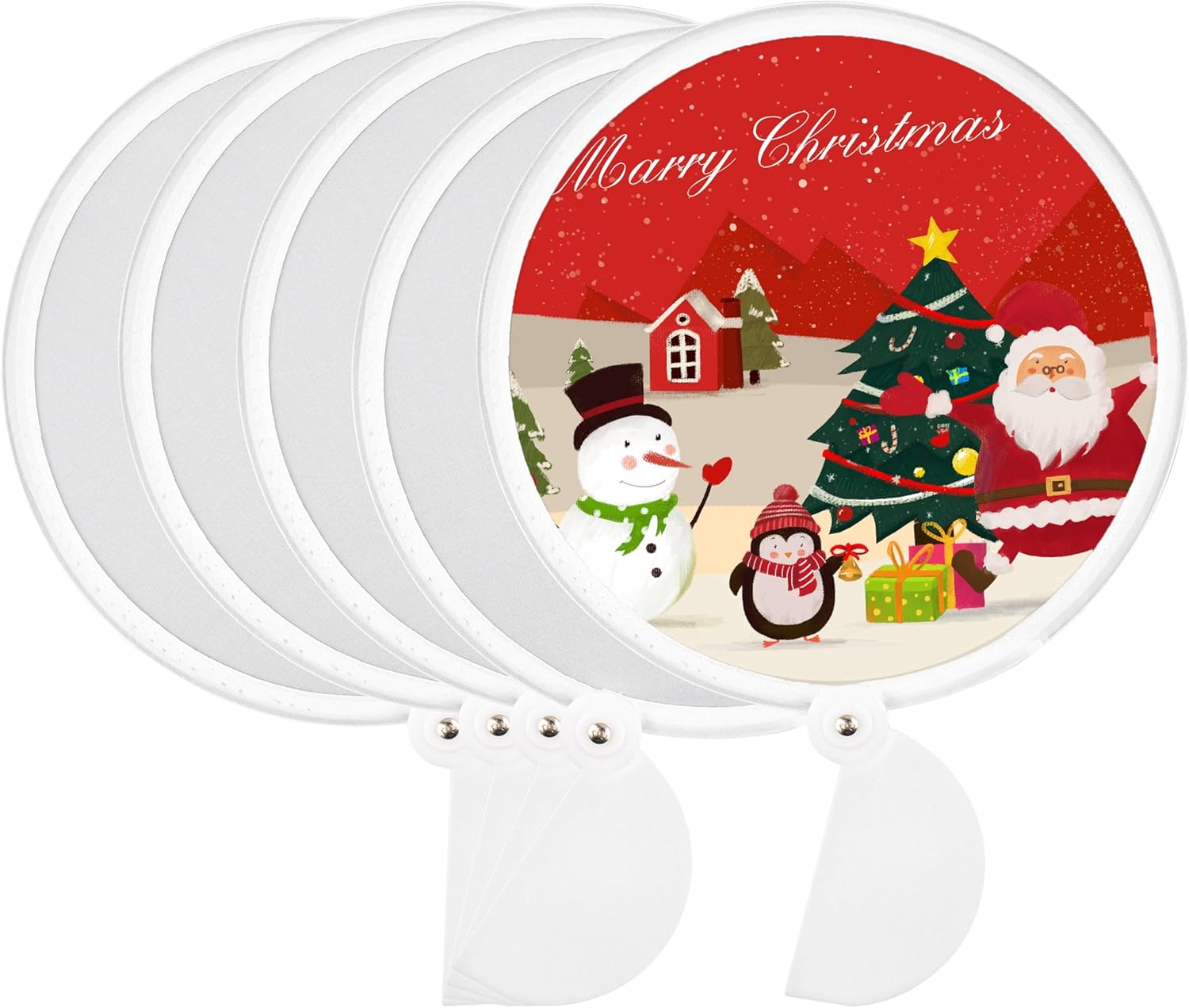 Amazon.com: Framendino, 5 Pack Sublimation Fan Blanks Plastic Handheld ...