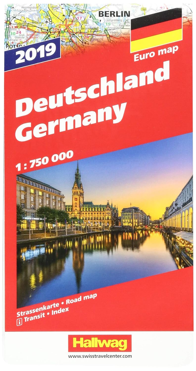 Deutschland 2019 Strassenkarte: 1:750 000 (Hallwag Strassenkarten ...