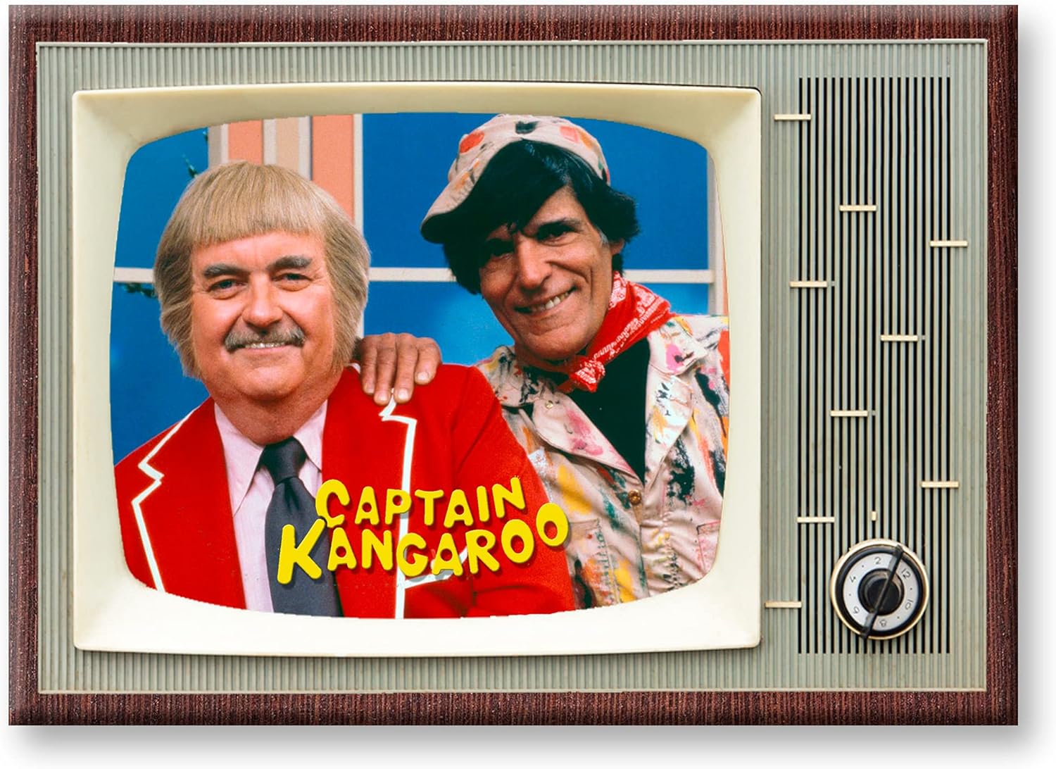 Amazon.com: Captain Kangaroo TV Show Retro TV Design Fridge Magnet ...
