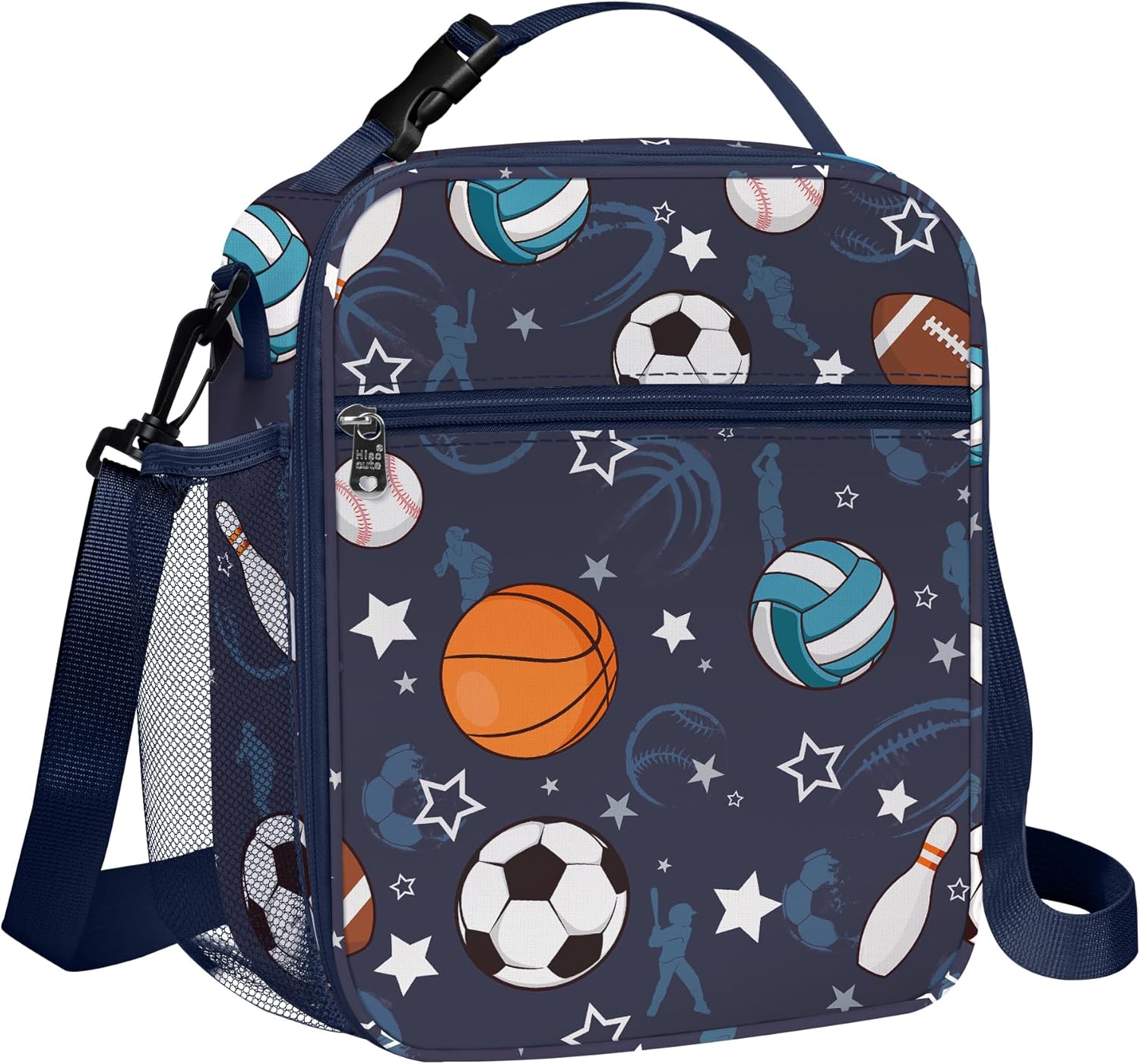 Amazon.com - Clastyle Insulated Sports Ball Lunch Box for Kids Blue ...