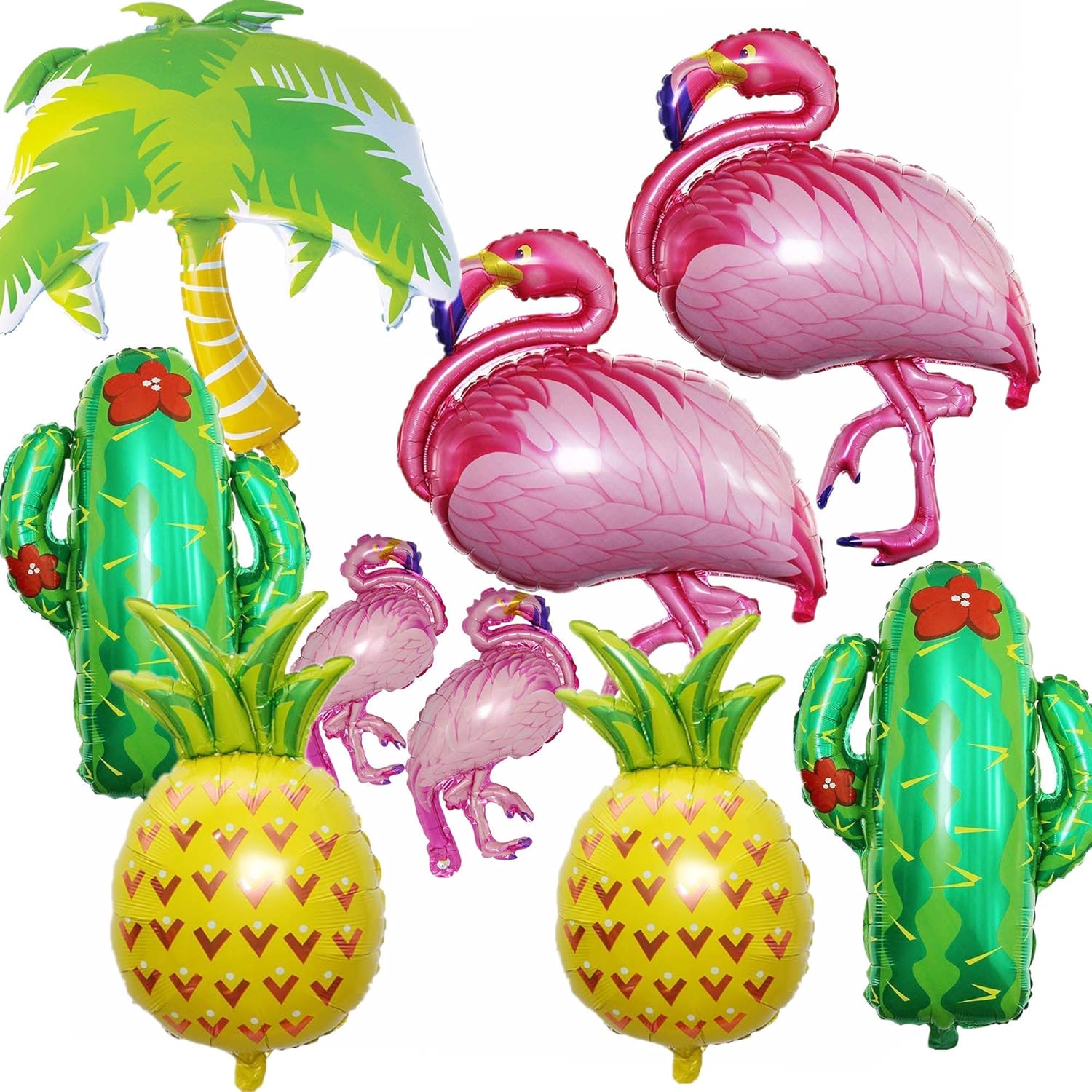 Amazon.com: Flamingos Theme Party Foil Balloons Kit（9 pack）, 2 Pack ...