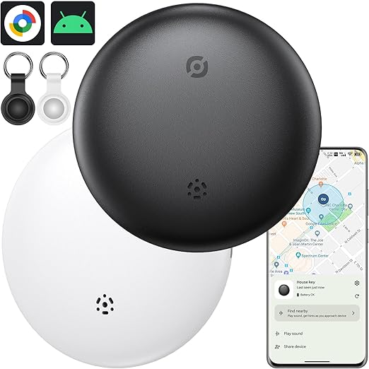 Air Tag Android, 2 Pack Android Smart Tracker Tag Key Finder Compatible ...