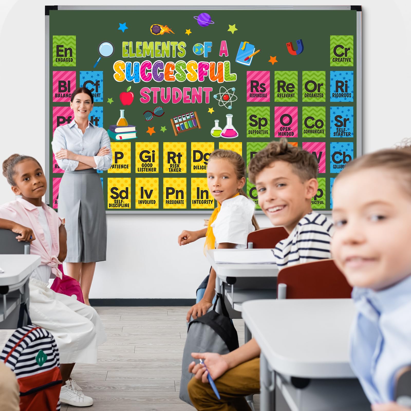 Snapklik.com : Pasimy 64 Pcs Science Bulletin Board Set Science ...