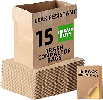 Amazon.com: (15-Pack) Calvana Super Strong Compactor Bags, Heavy-Duty ...