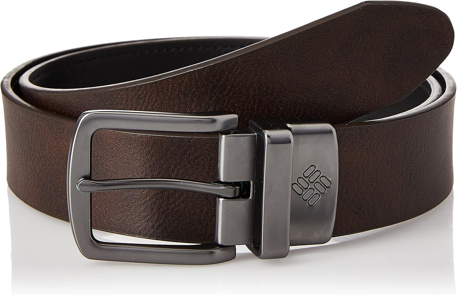 Amazon.com: Columbia Men's 1 3/8 in. Genuine Reversible Leather Laced ...