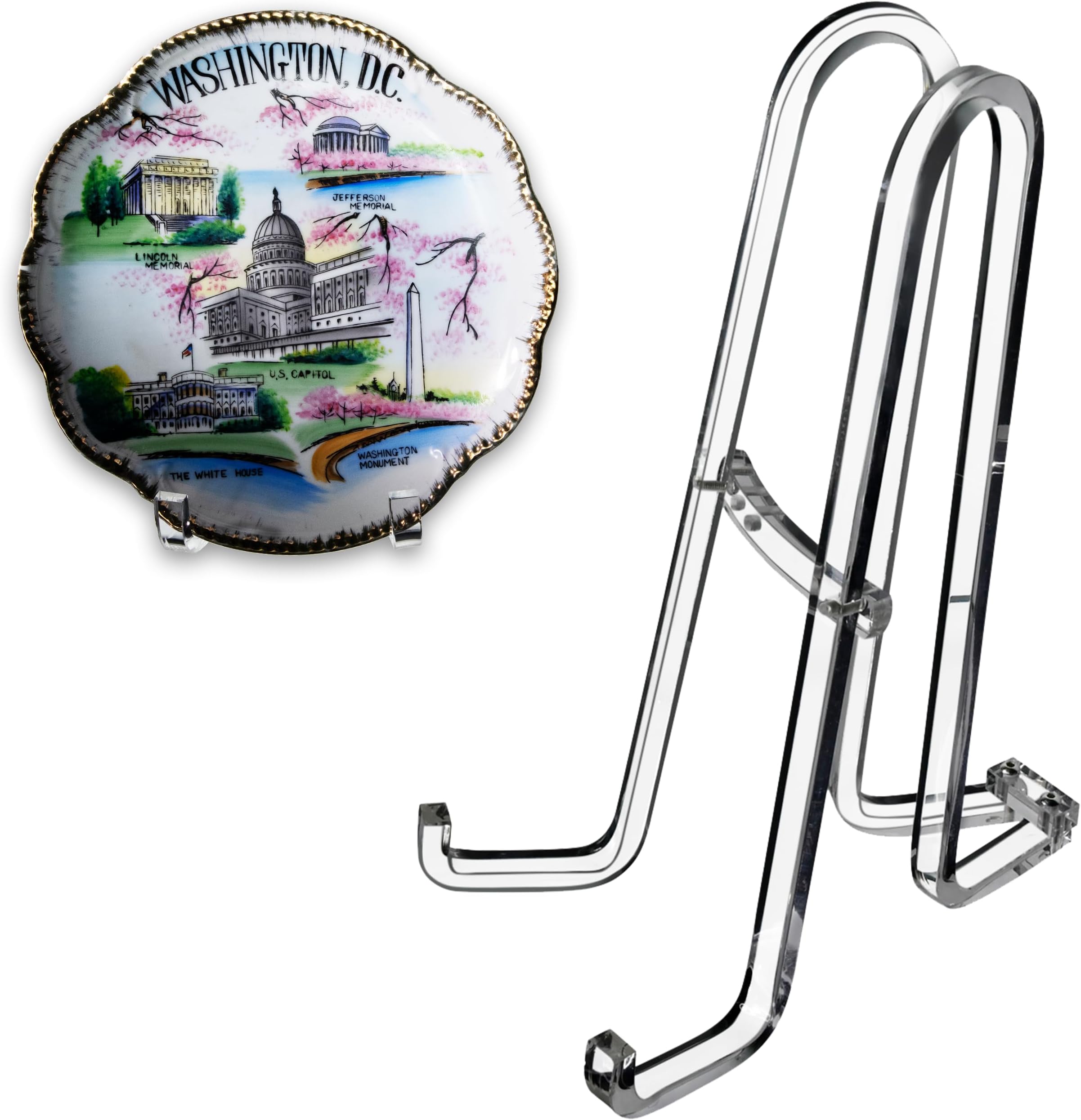 Amazon.com: OnFireGuy Heavy Duty Plate Display Stand | 9-inch Clear ...