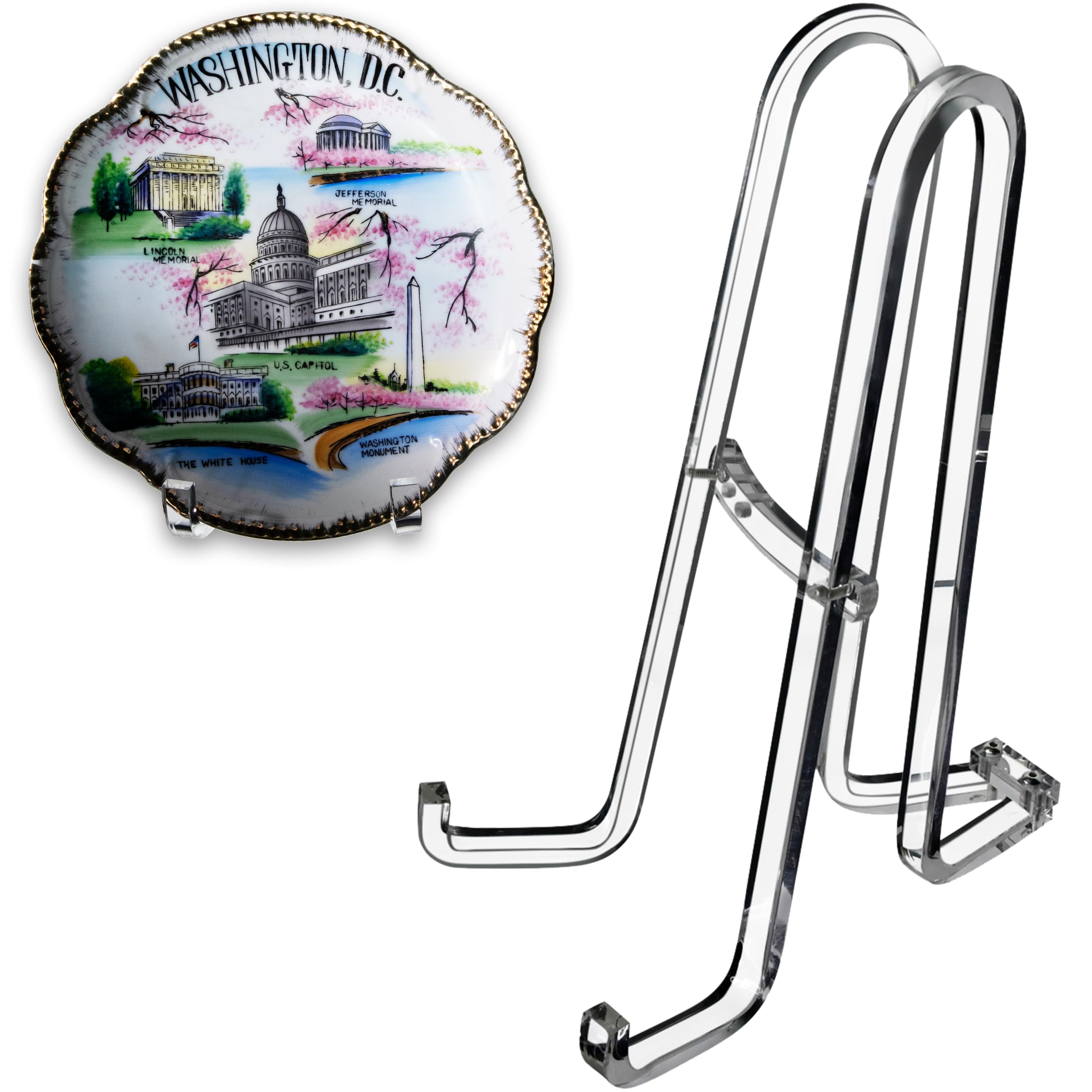 Amazon.com: AMT 10 Inch Acrylic Plate Stands for Display - Holder Stand ...