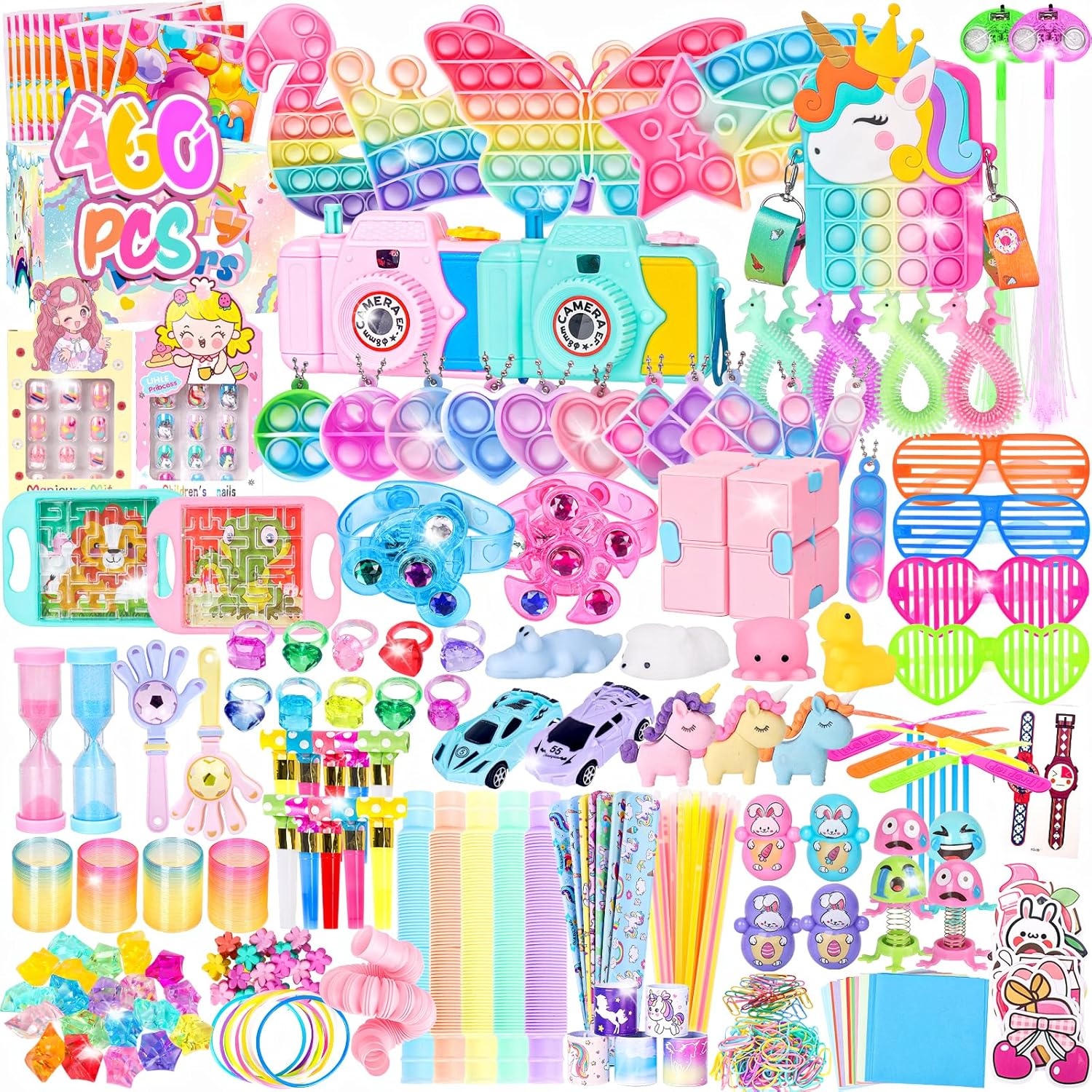 Amazon.com: 460Pcs Party Favors for Kids Goodie Bags, Fidget Toys Pack ...