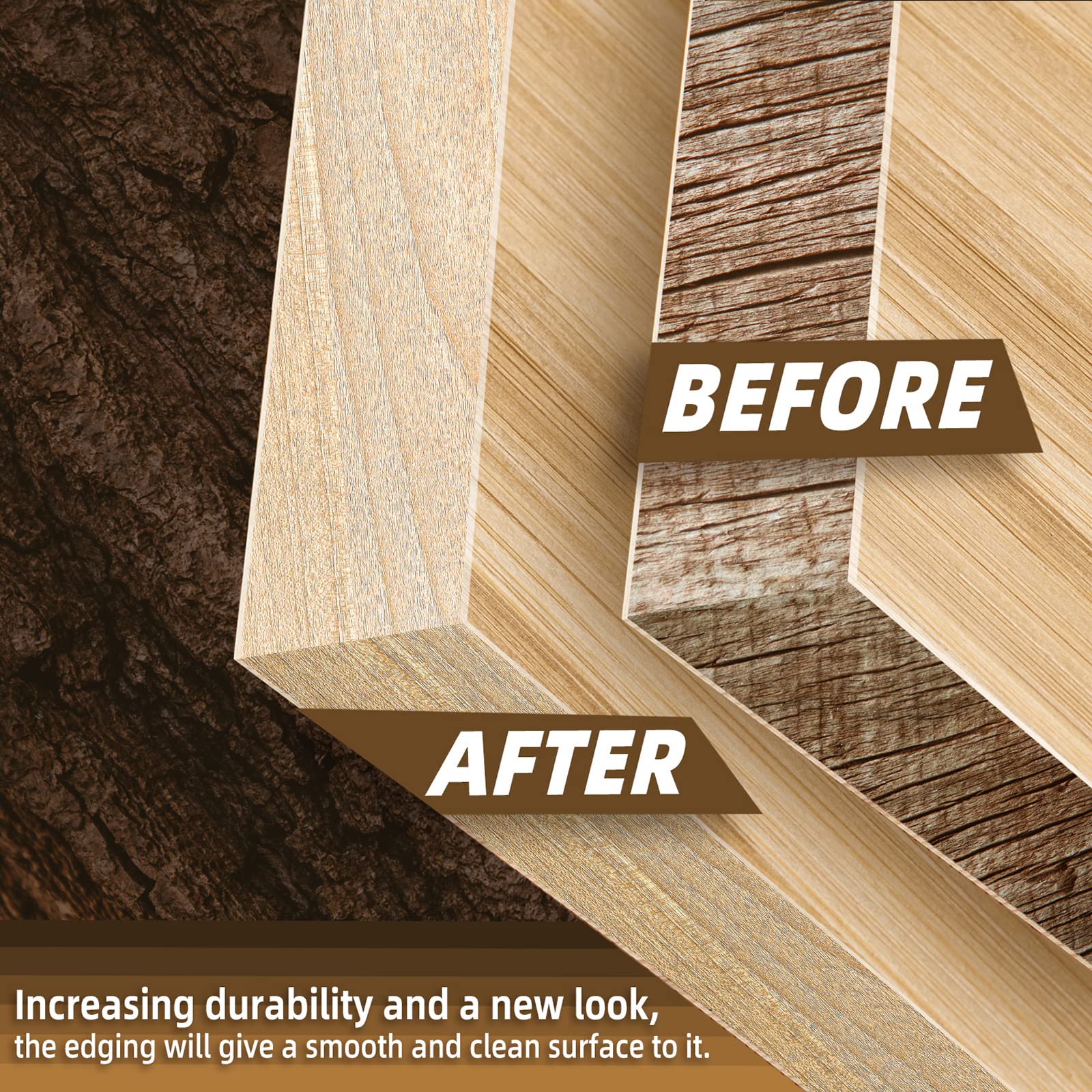 Snapklik.com : Maple Edge Banding, 2 Inch X 100ft Wood Edge Banding Pre ...