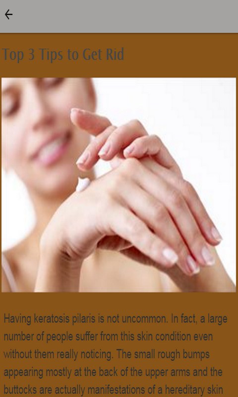 How To Get Rid Of Keratosis Pilaris - App on Amazon Appstore