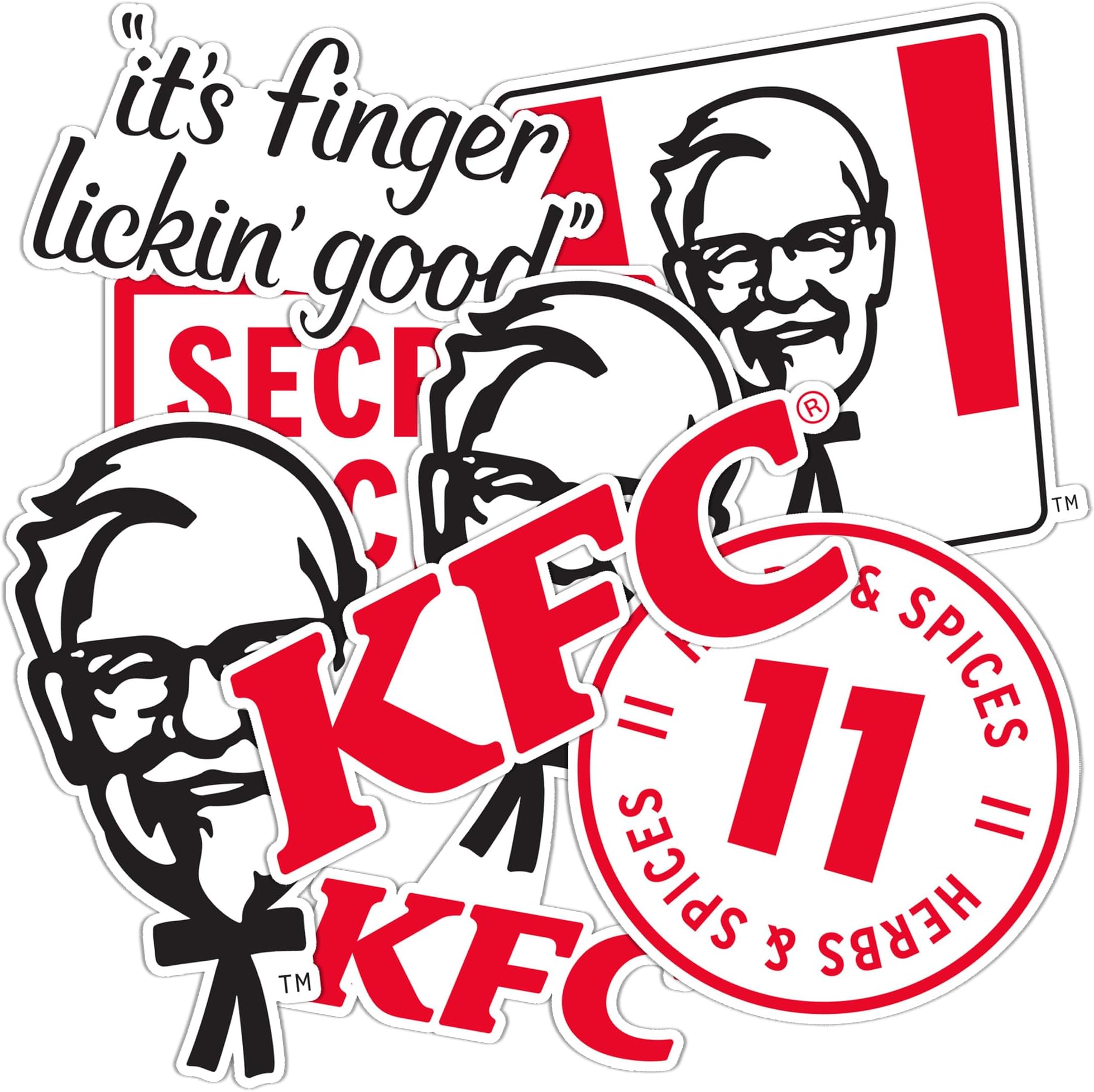 Amazon.com: KFC Bucket Sticker Vinyl Bumper Sticker Decal Waterproof 5 ...